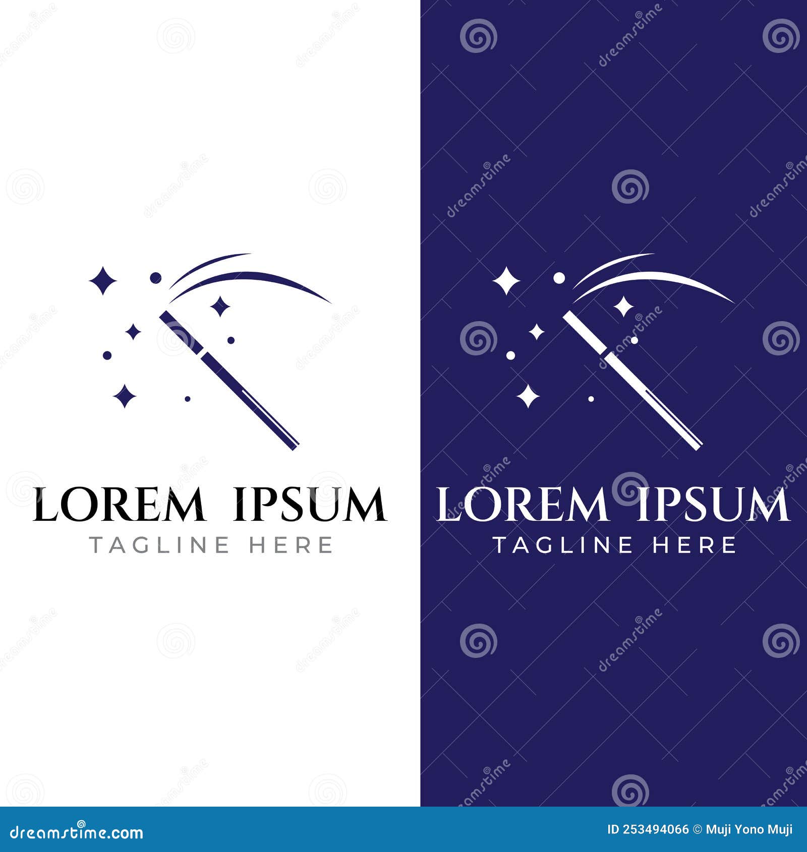 Magic Wand Icon Logo Vector Illustration Design Template Stock Vector ...