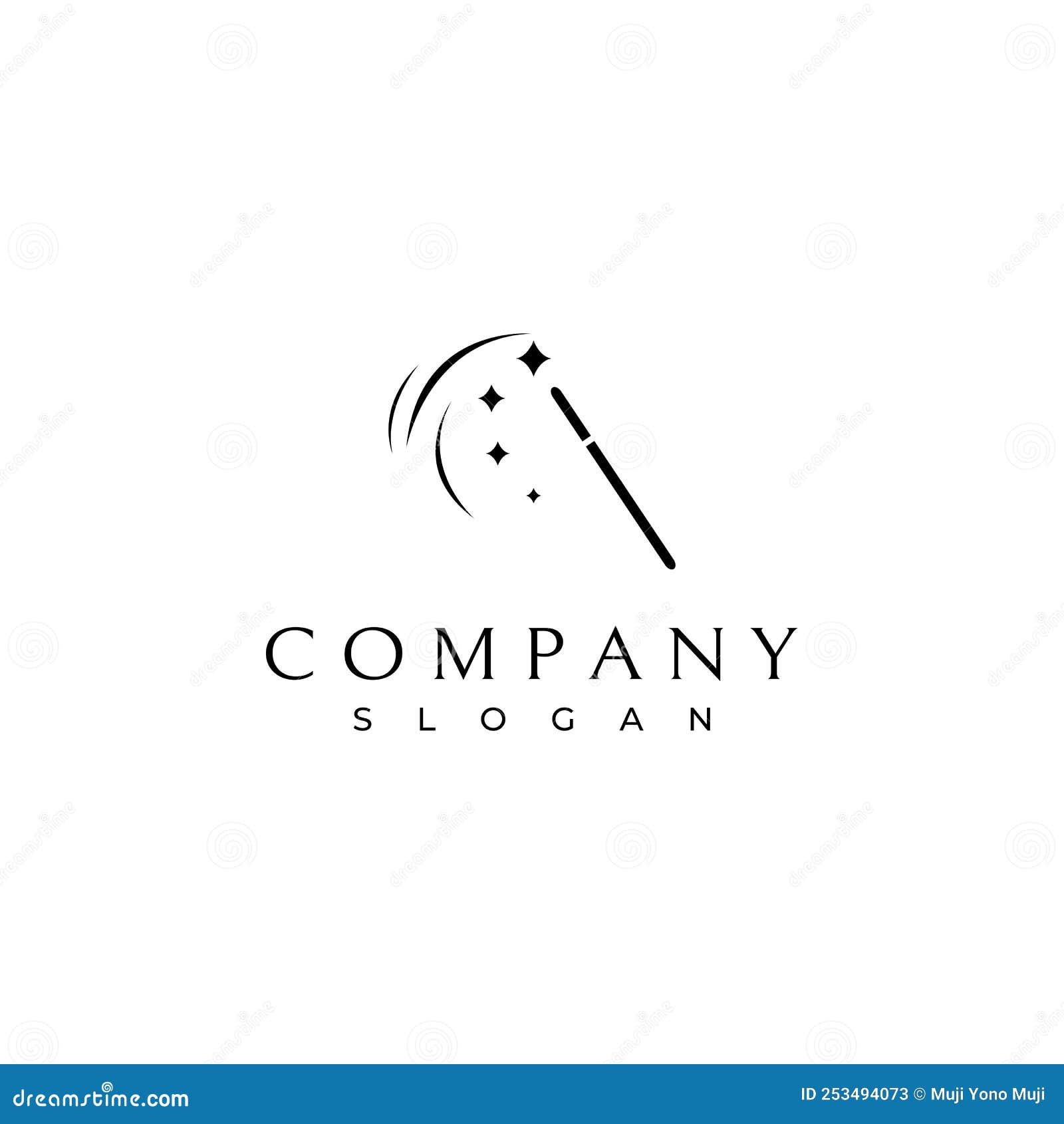 Magic Wand Icon Logo Vector Illustration Design Template Stock Vector ...