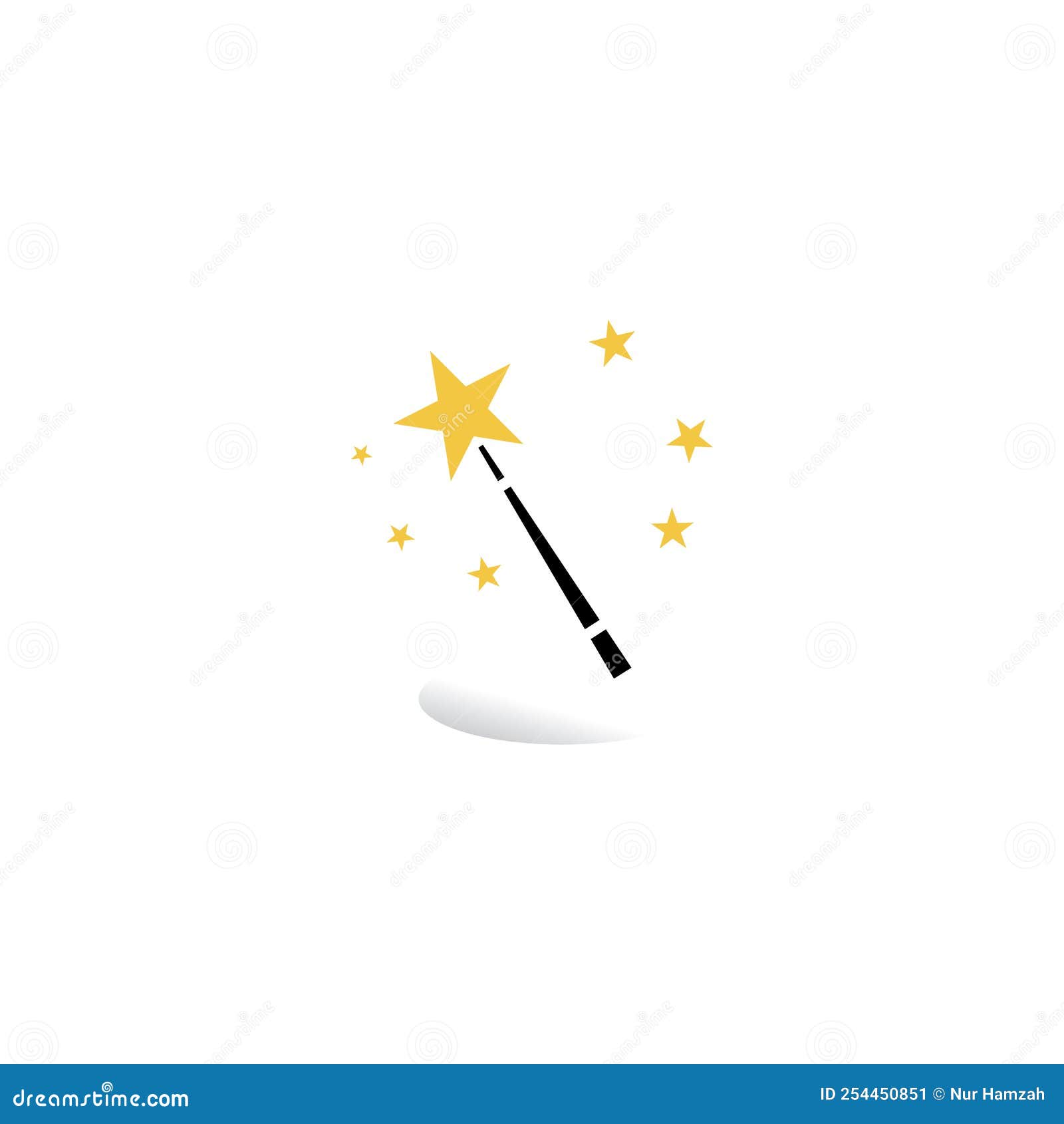 Magic Wand Icon with Vector Illustration Template Stock Vector ...