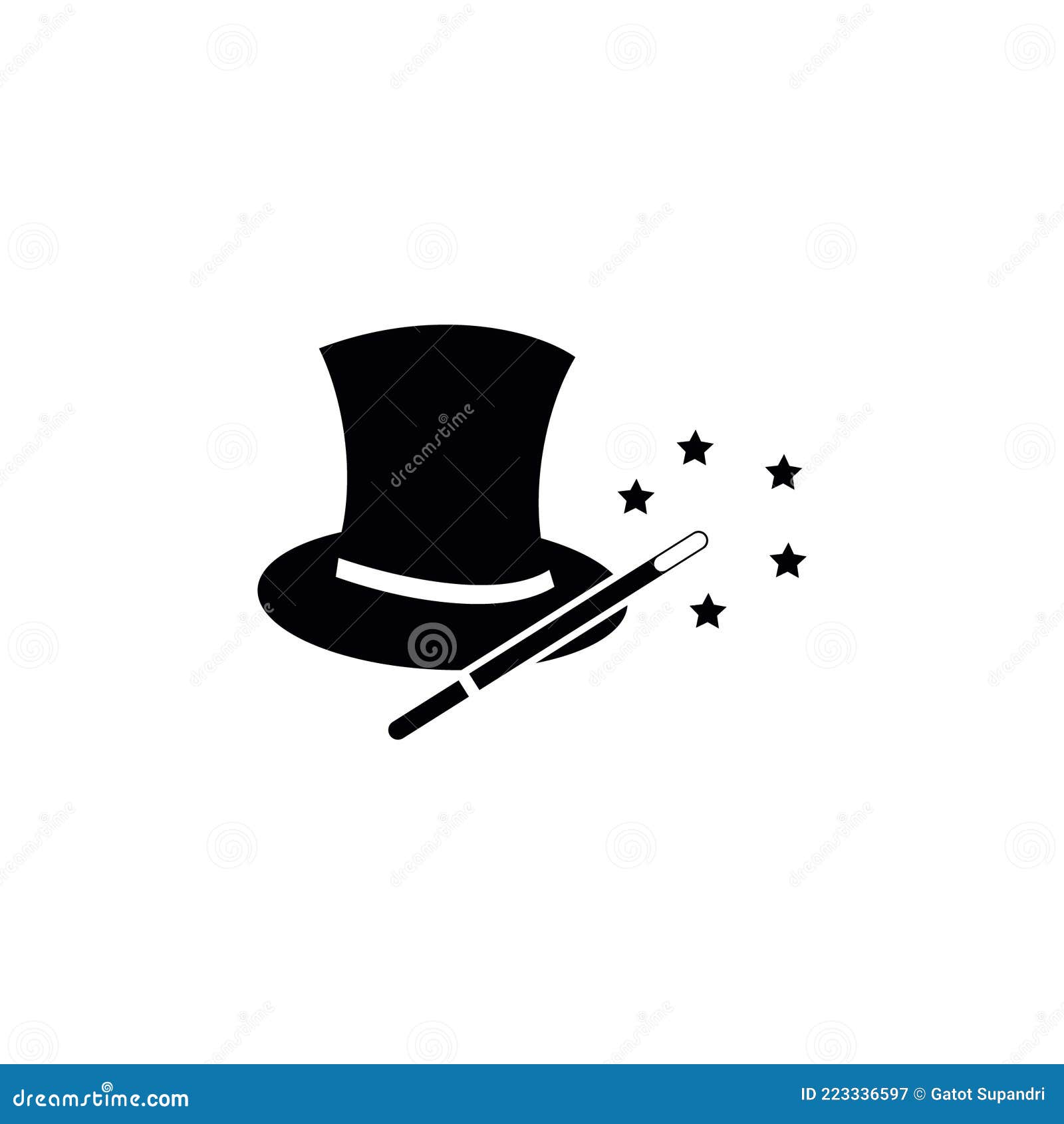 Magic Wand Icon Vector Logo Design Template Stock Vector - Illustration ...