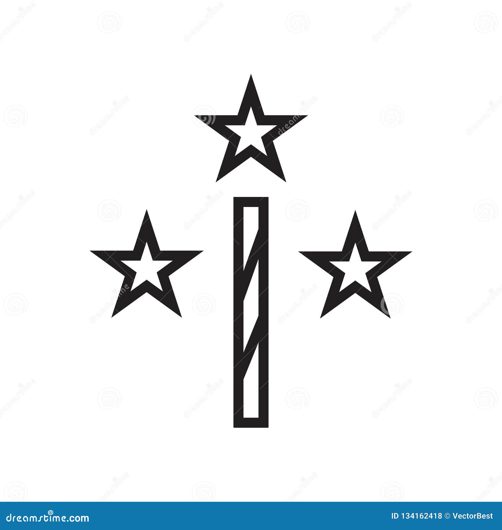 Magic Wand Icon Vector Sign and Symbol Isolated on White Background ...