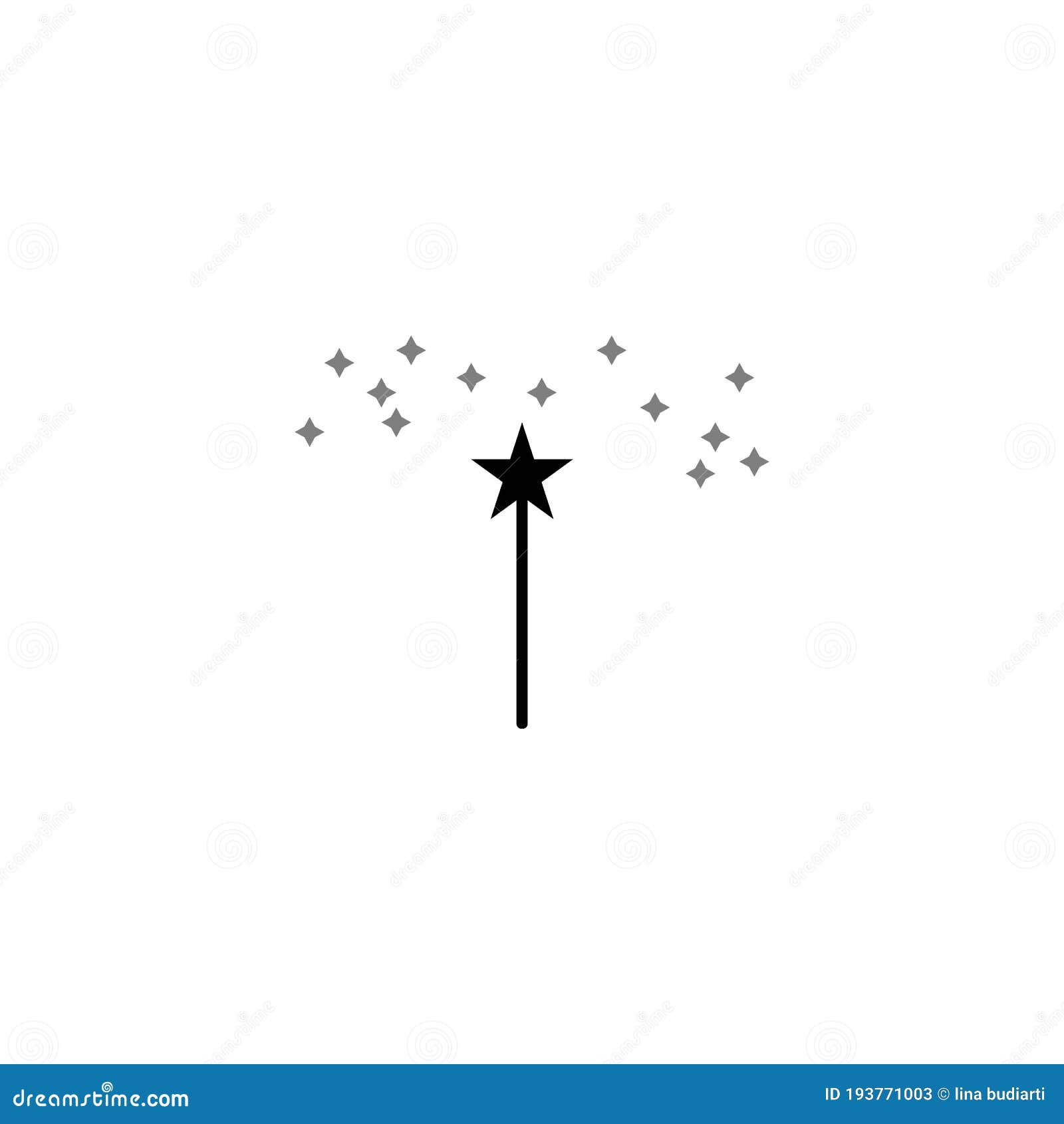 Magic wand logo stock vector. Illustration of blessing - 193771003