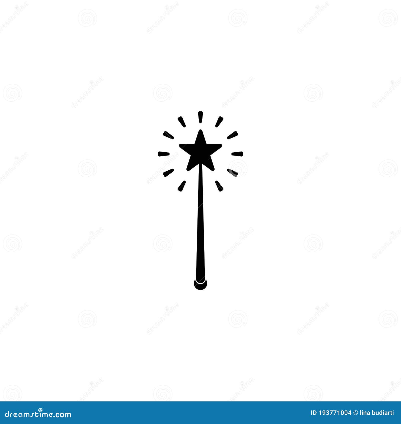 Magic wand logo stock vector. Illustration of princess - 193771004