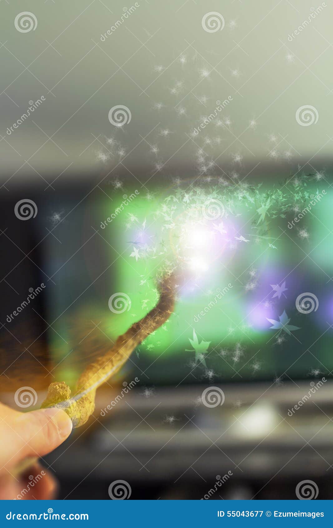 Magic Wand Television stock image. Image of film, game - 55043677