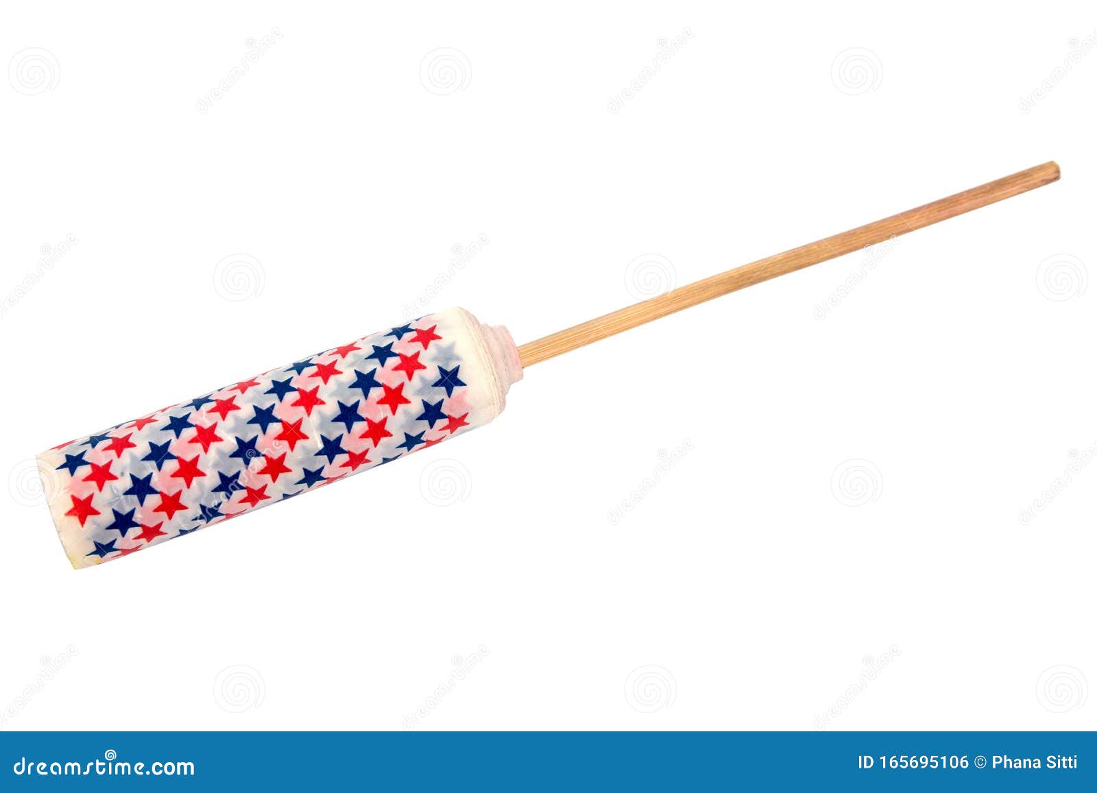 Magic Wand Tool Paper Swing Toy with Star Pattern Isolated on White ...