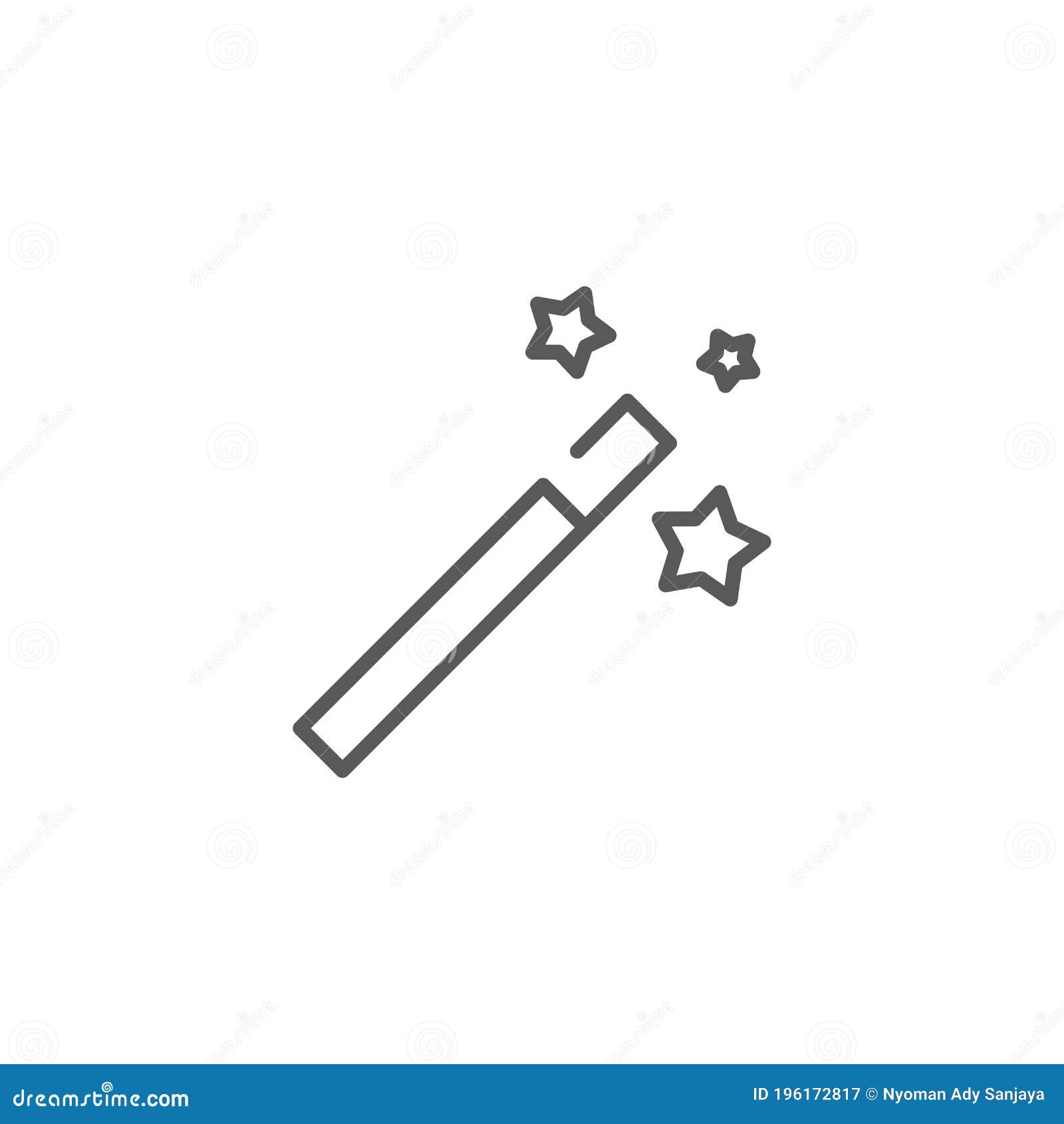Magic Wand Vector Icon Symbol Isolated on White Background Stock Vector ...