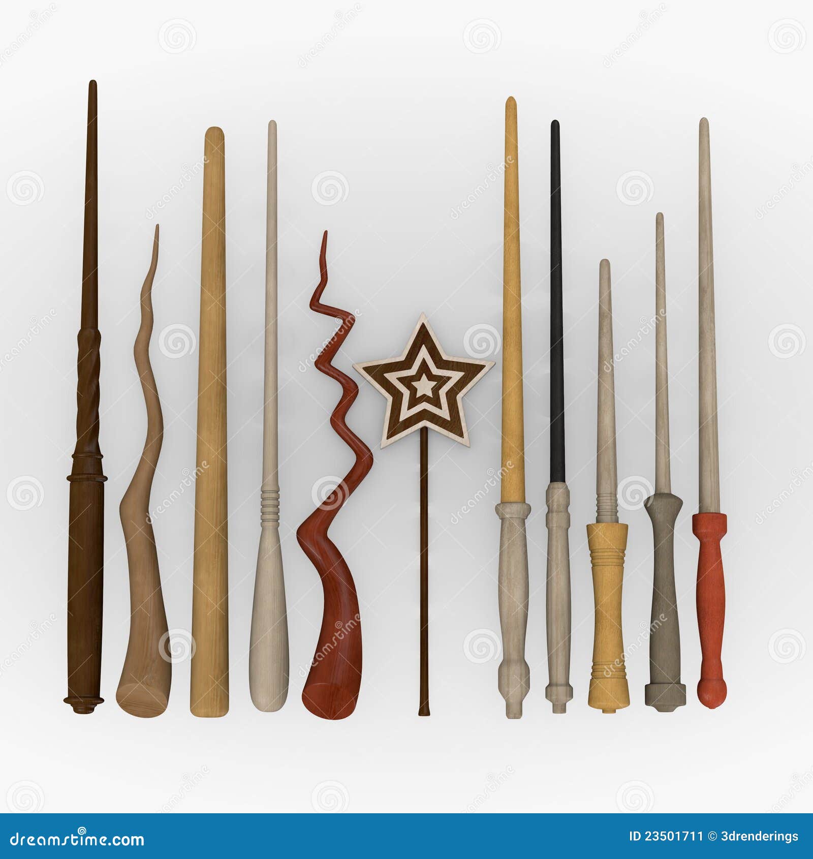 Magic wands stock illustration. Illustration of enchanting - 23501711