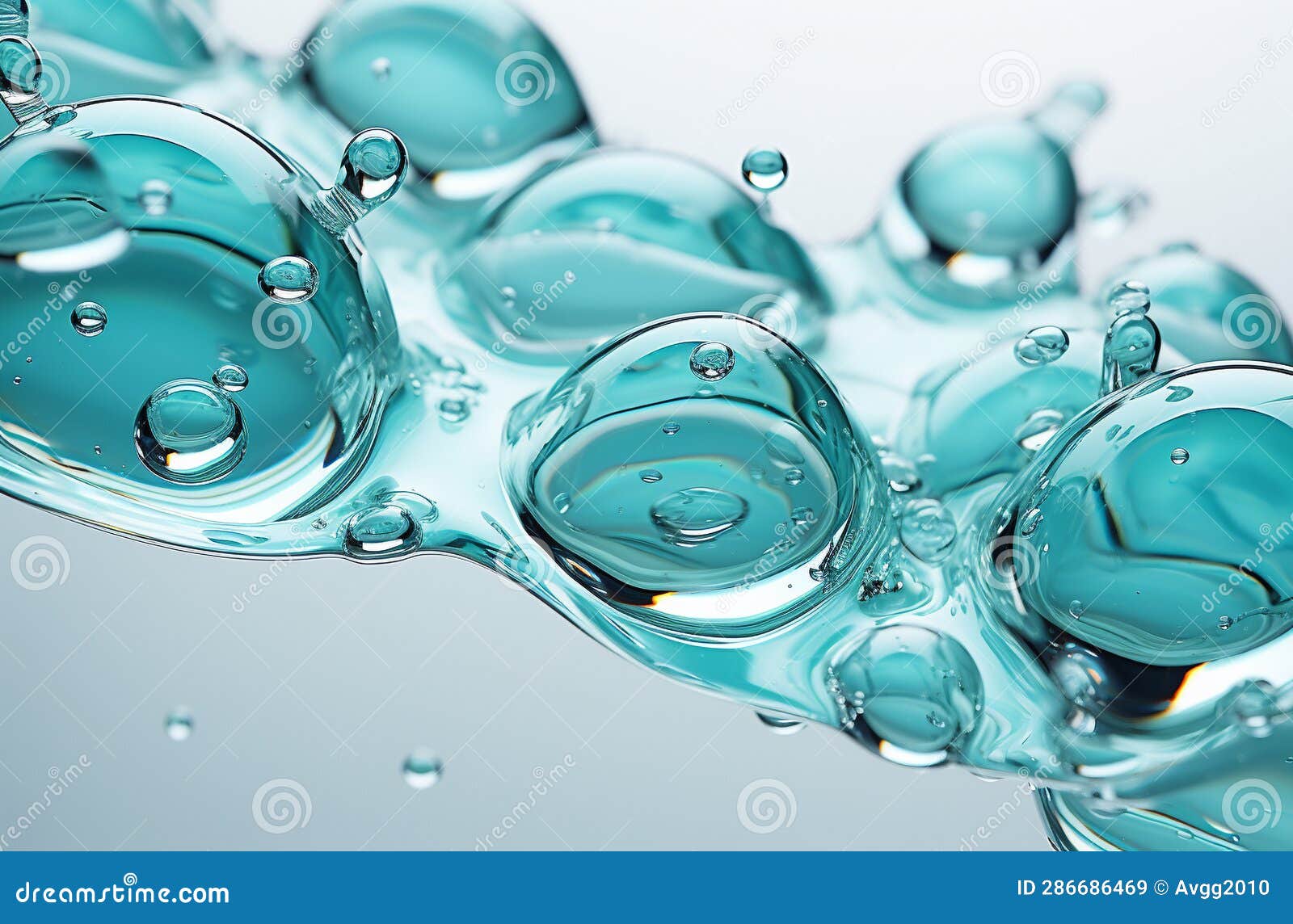 The Magic of Water: the Magic of Splashing Drops on a White Background ...