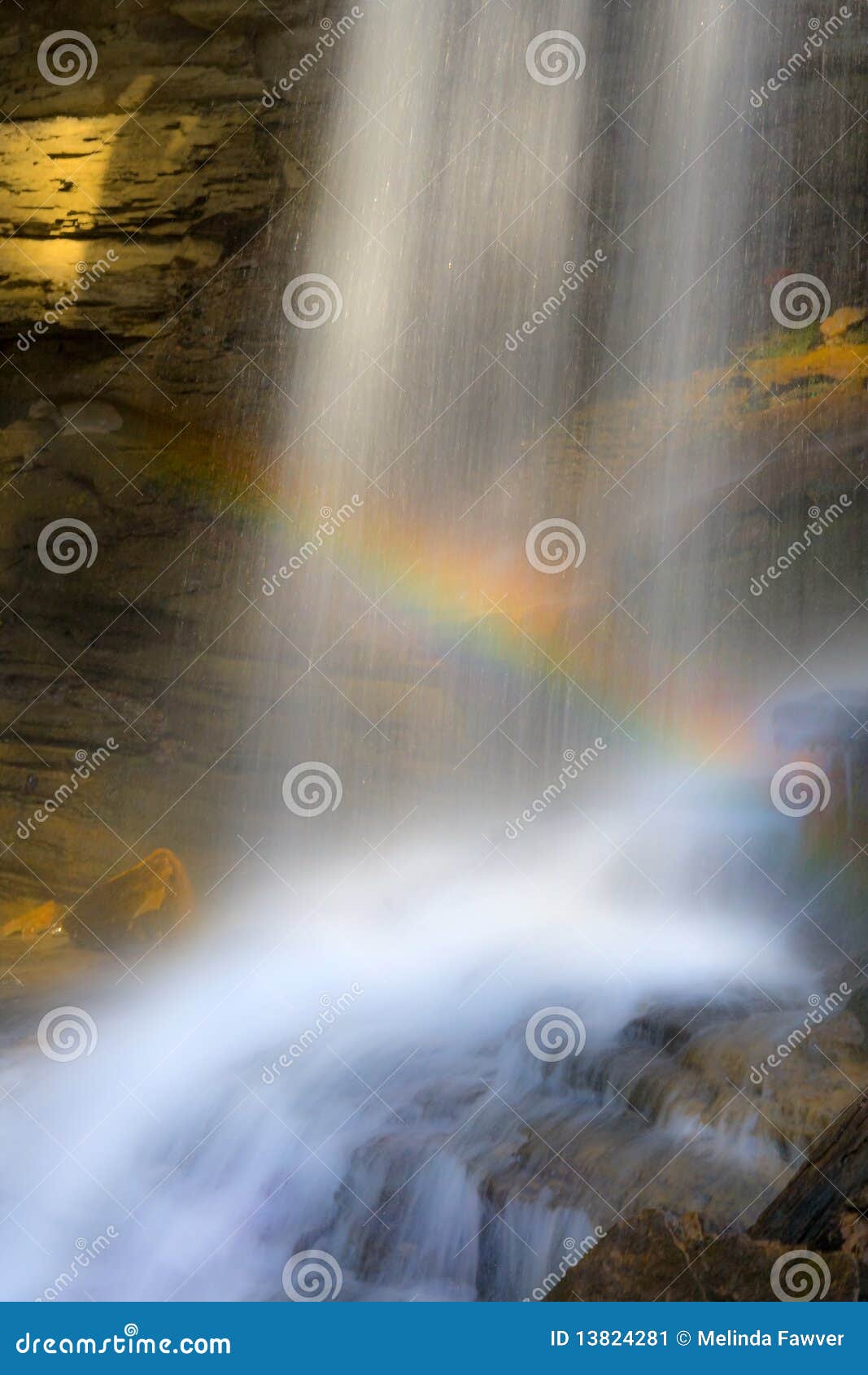 Magic Waterfall stock image. Image of like, rainbow, exposure - 13824281