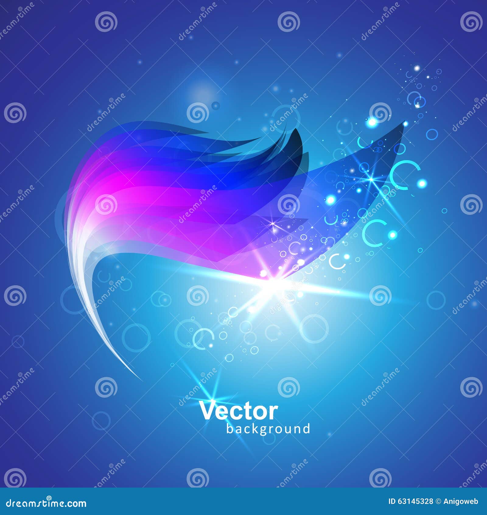 Magic Wave with effects stock vector. Illustration of motion - 63145328
