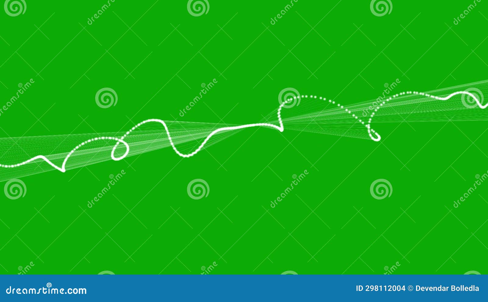 Magic Wave Lines Motion Graphics with Green Screen Background Stock ...