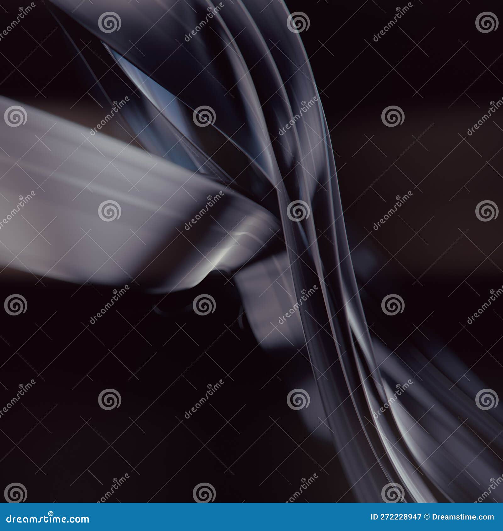 Magic Waves of Shiny Fabric in the Wind Digital Illustration. Abstract ...