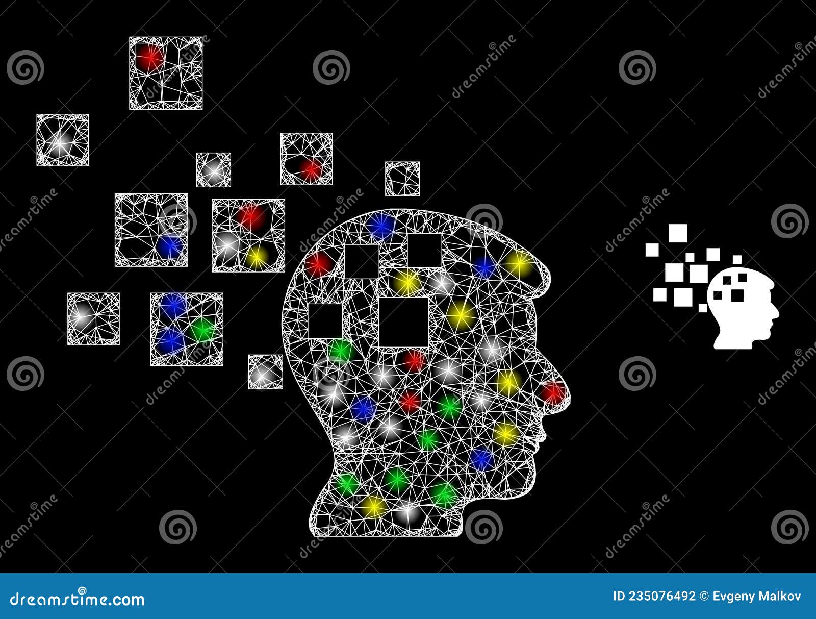 Magic Web Mesh Idea Generation Icon Stock Vector - Illustration of ...