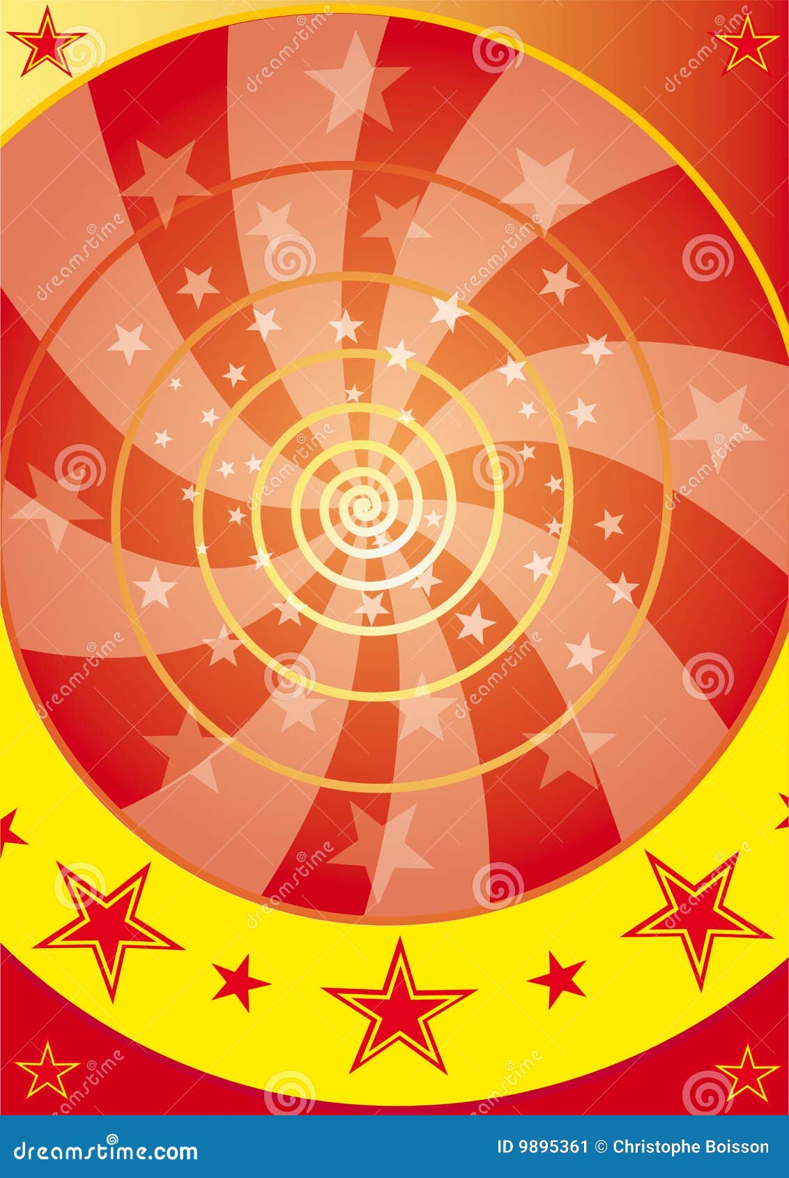 Magic wheel stock vector. Illustration of stars, cirque - 9895361