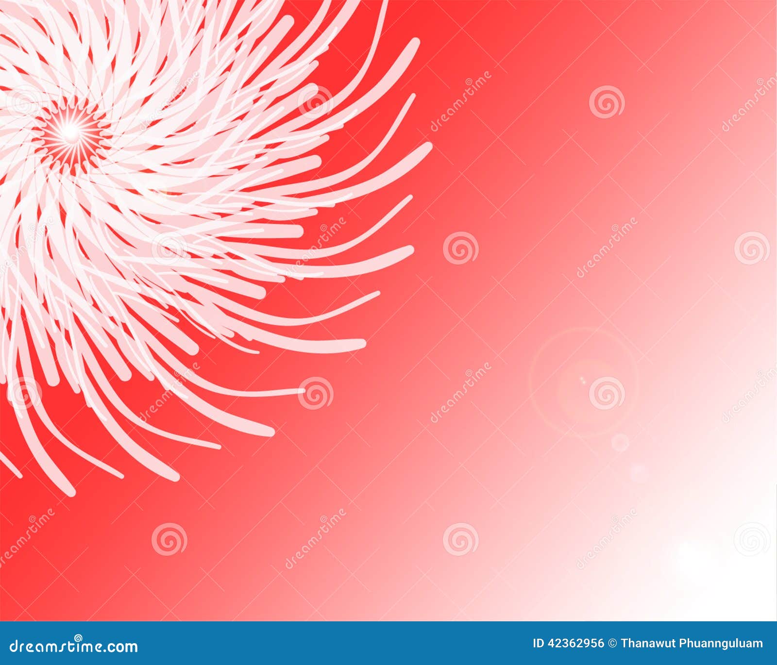 Magic White Twirl on a Red Background Stock Illustration - Illustration ...