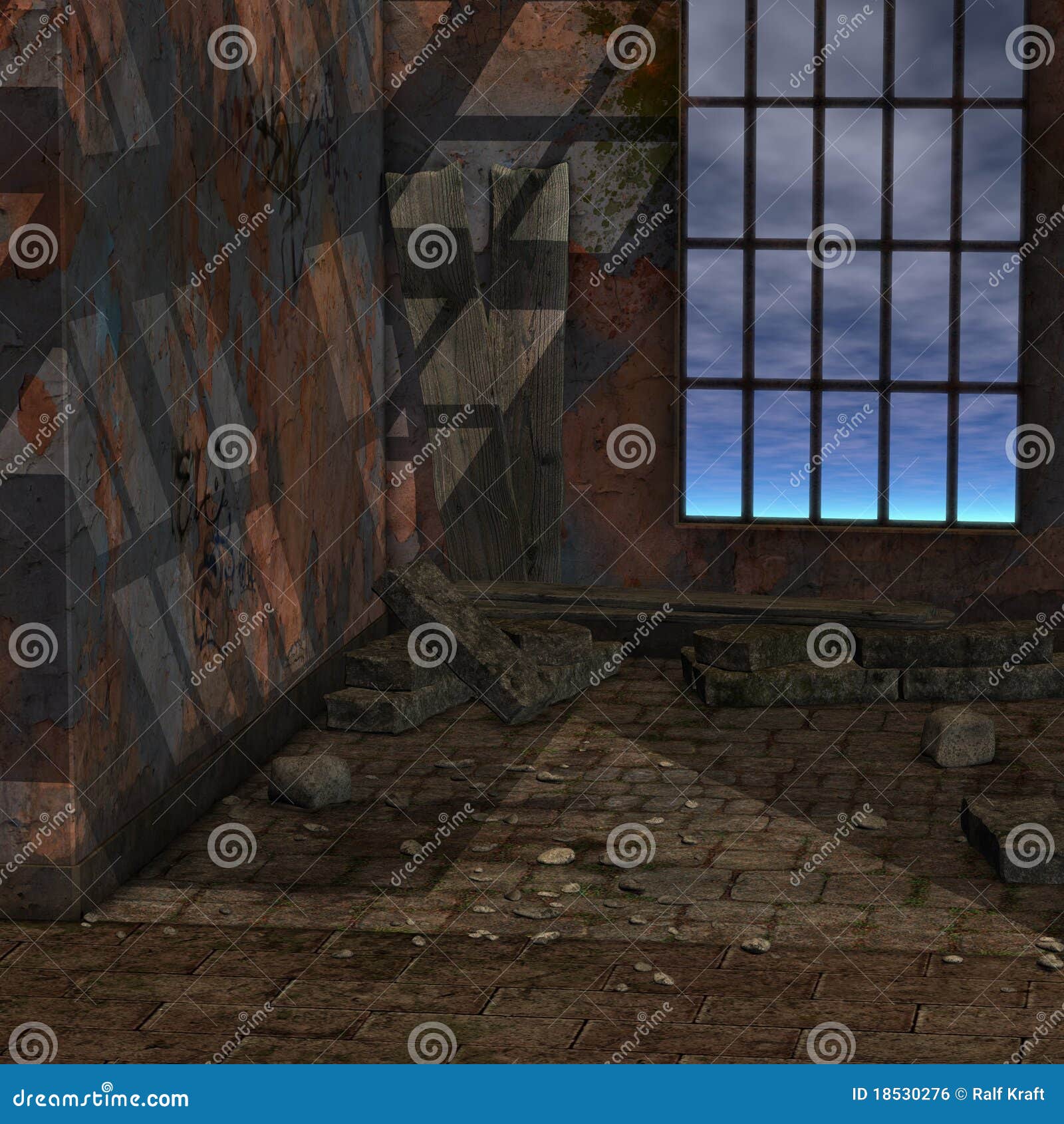 Magic Window in a Fantasy Setting Stock Illustration - Illustration of ...