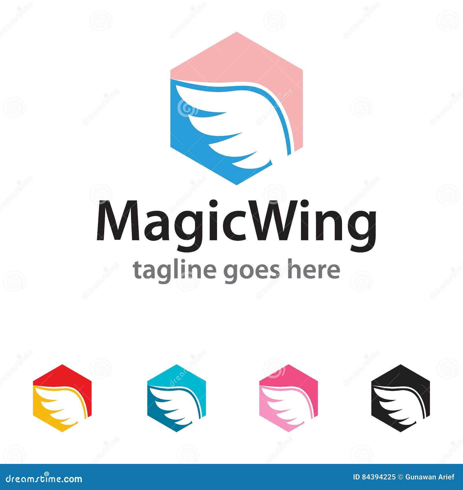 Magic Wing Logo Template Design Vector Stock Vector - Illustration of ...