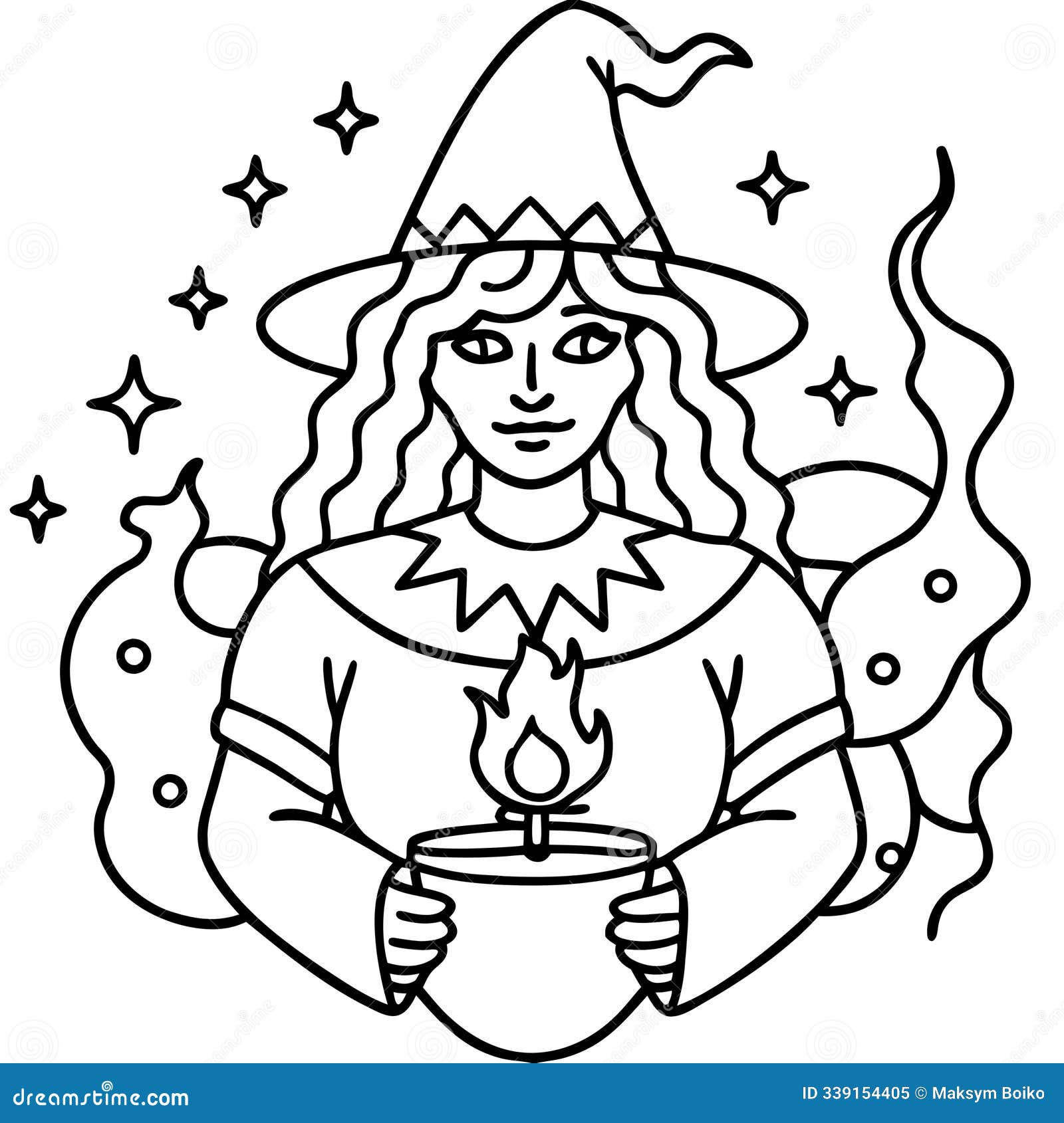 Magic and Witchcraft. Witch Esoteric Alchemy Stock Vector ...