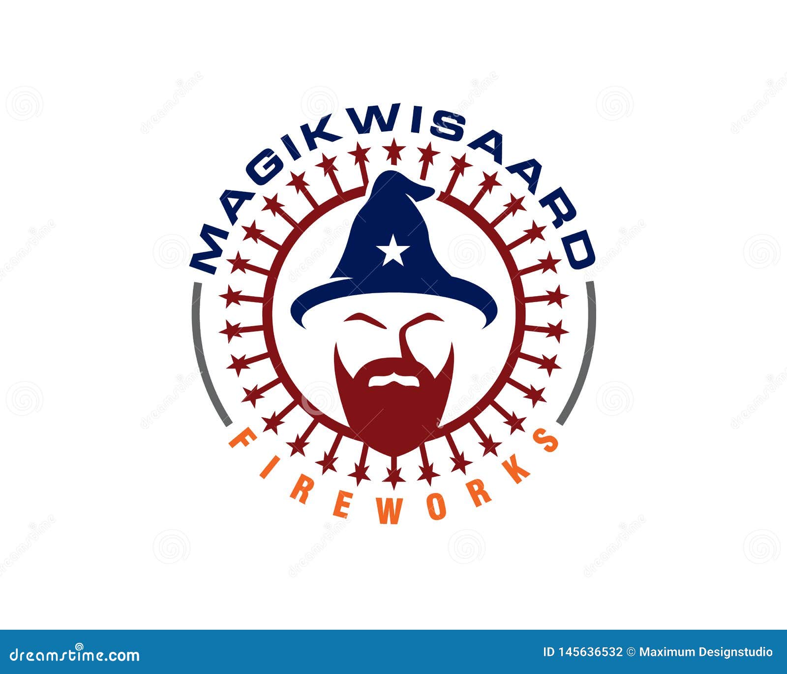 Wizard Head Face Mascot Logo Vector Illustration, Wizard / Mage ESports ...