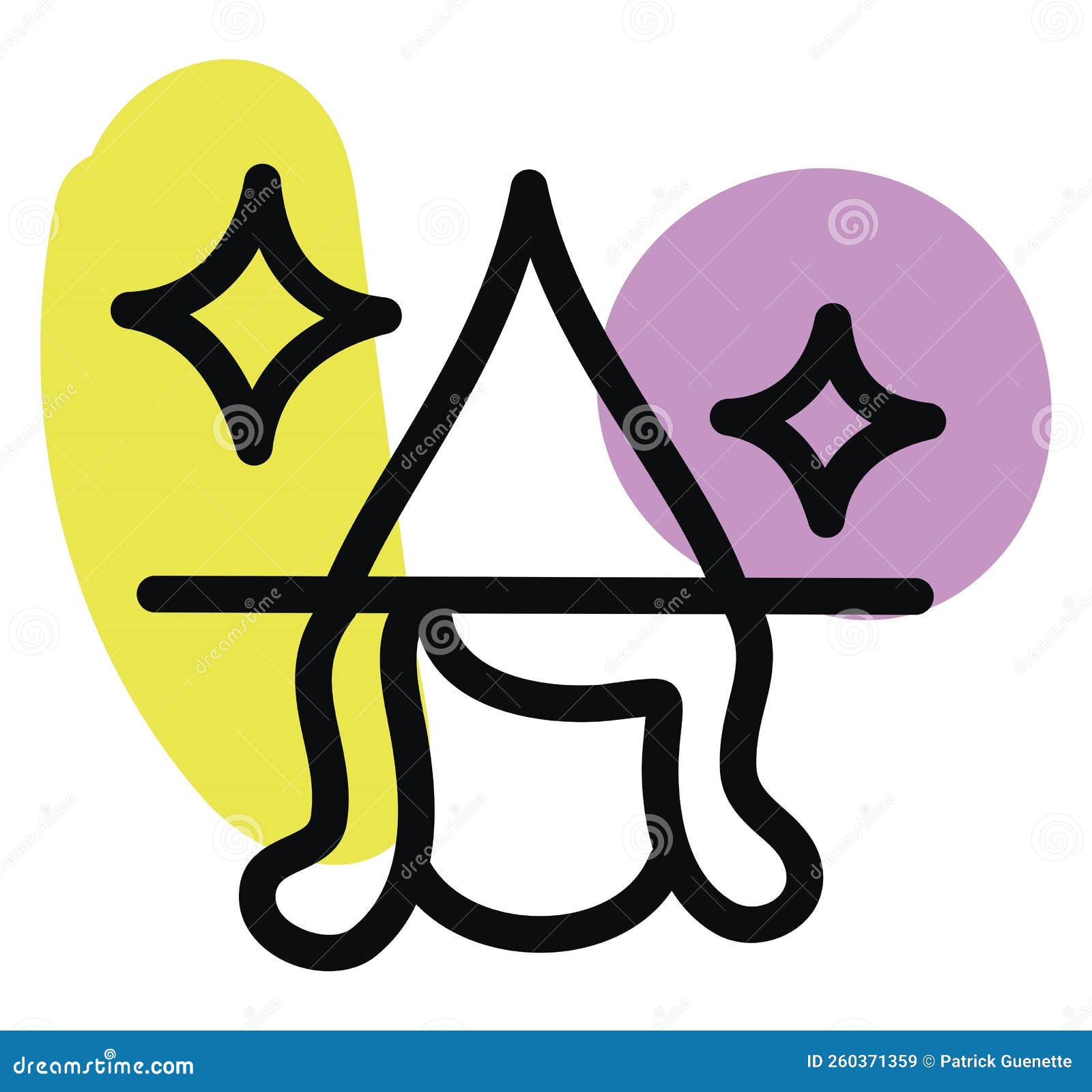 Magic woman, icon stock vector. Illustration of graphic - 260371359