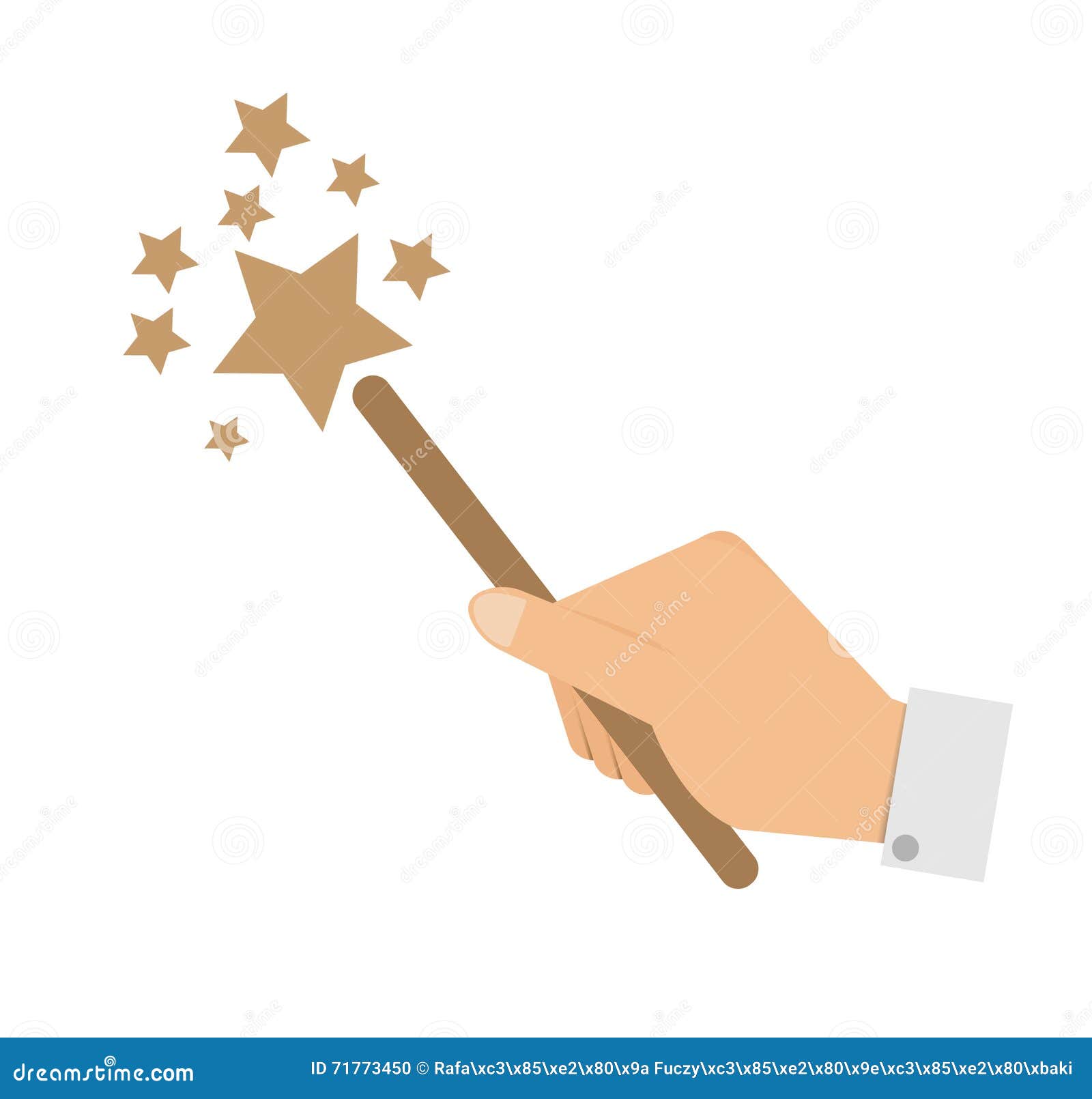 Magic wond illustration stock vector. Illustration of desire - 71773450