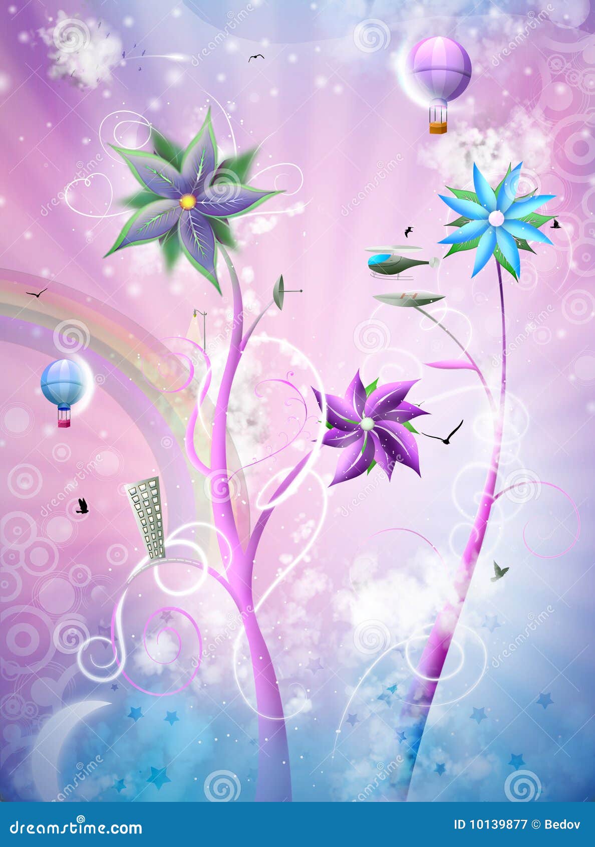 Magic world stock illustration. Illustration of creative - 10139877