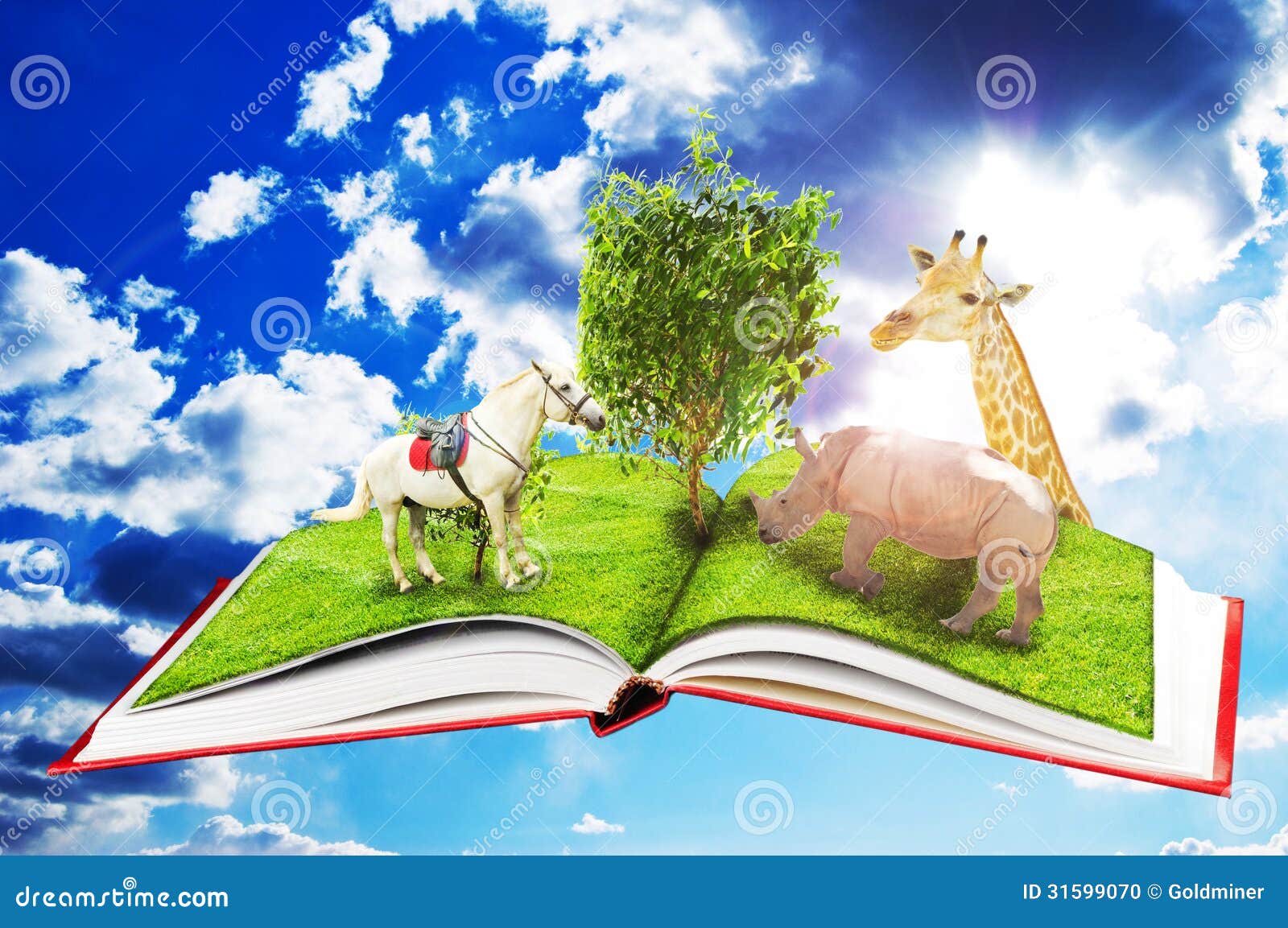 Magic zoo book stock illustration. Illustration of horse - 31599070