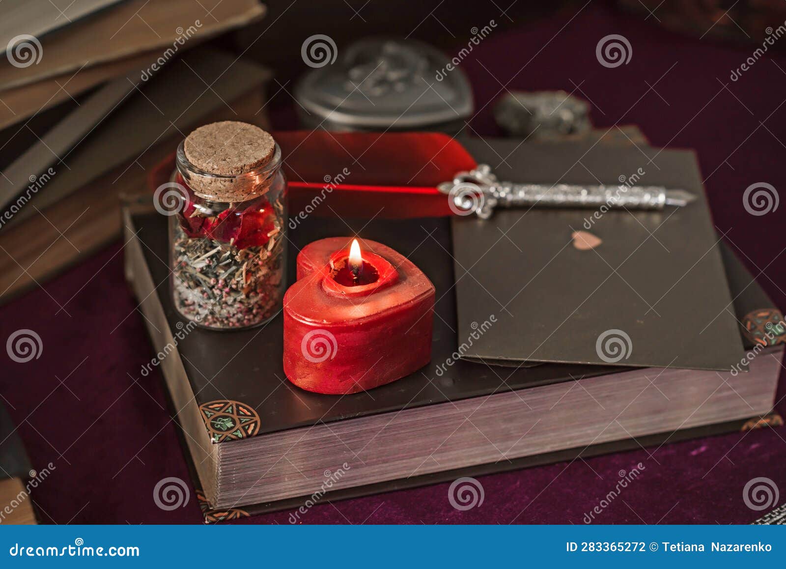 Magical Altar, Old Magic Concept, Spells and Prediction Concept Stock ...
