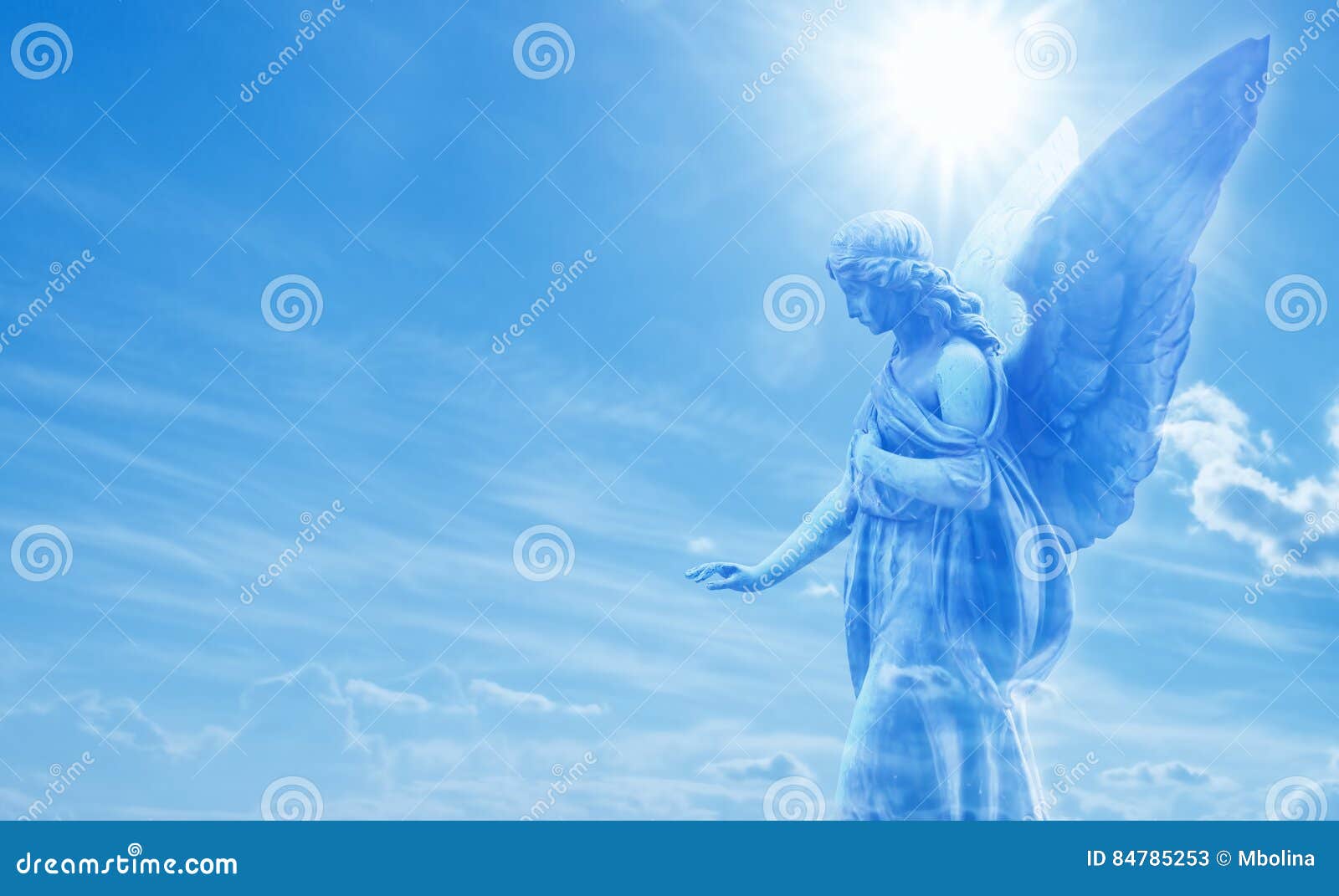 Magical Angel In Heaven Inspiration From God Stock Image ...