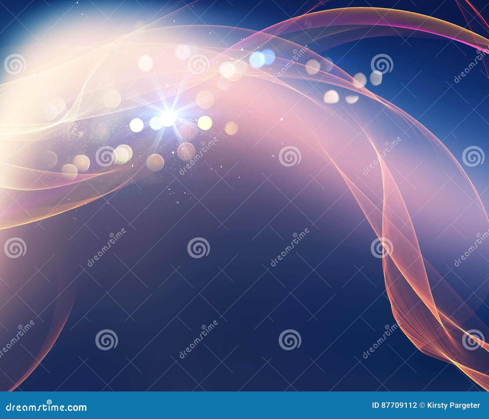 Magical Background of Flowing Lines Stock Illustration - Illustration ...