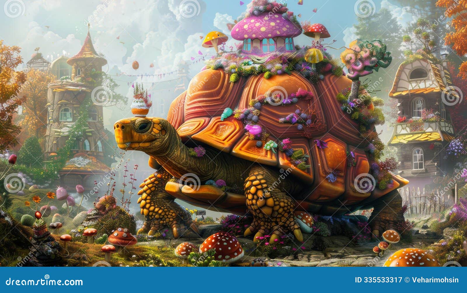 A Magical Bakery on the Back of a Giant Turtle Roams a Land of Sugar ...