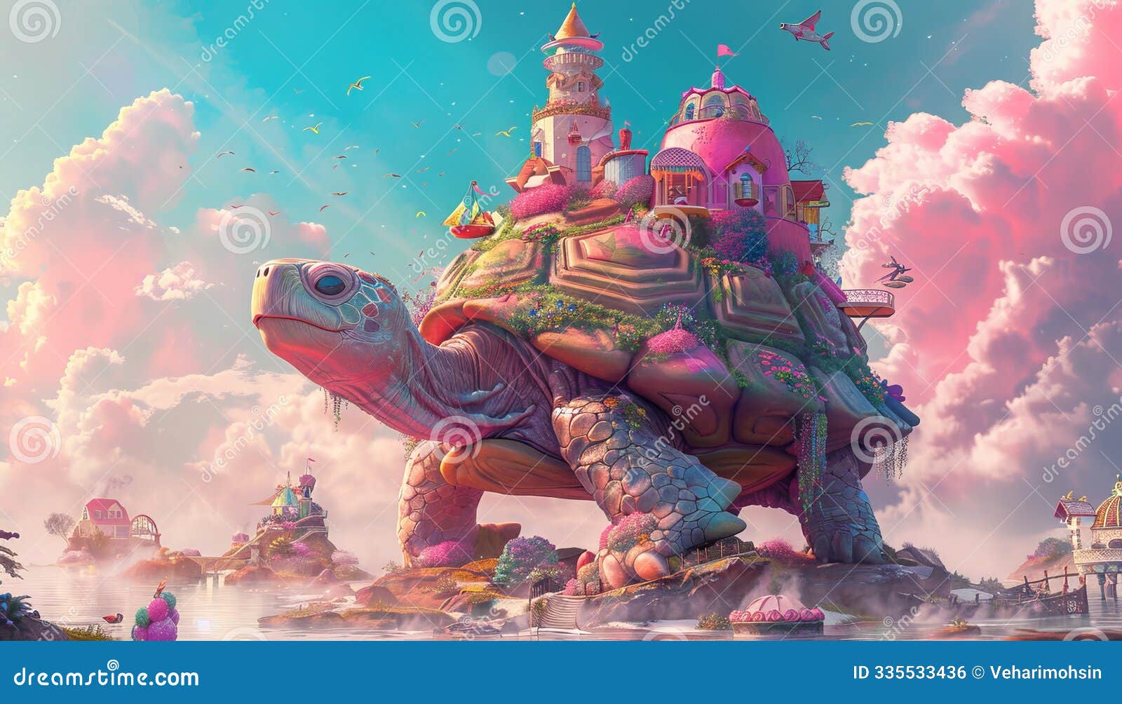 A Magical Bakery on the Back of a Giant Turtle Roams a Land of Sugar ...