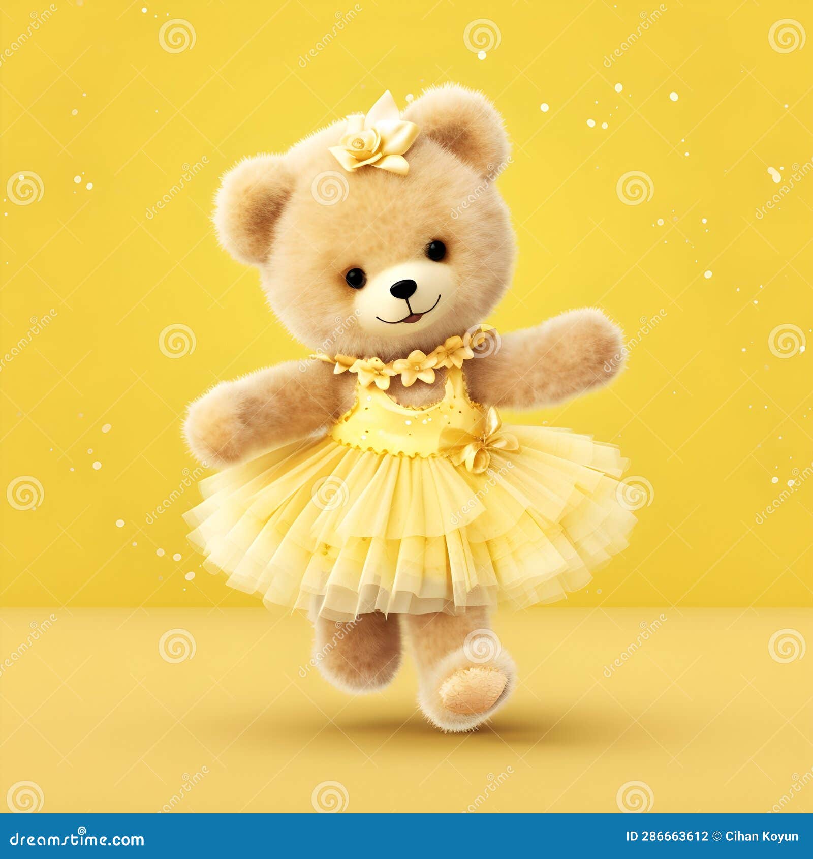 Magical bear dance artwork stock illustration. Illustration of cartoon ...
