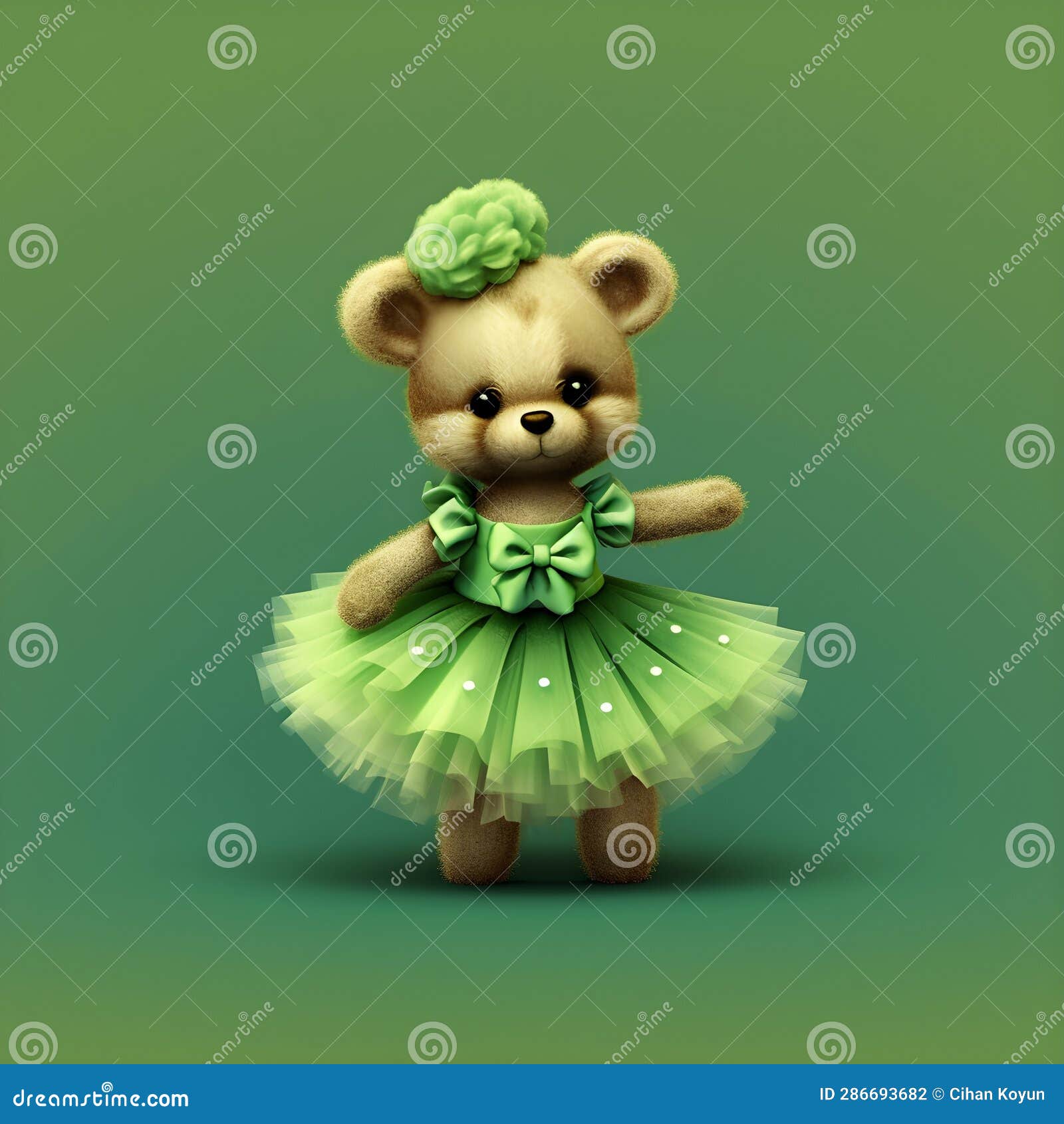 Magical bear dance artwork stock illustration. Illustration of small ...