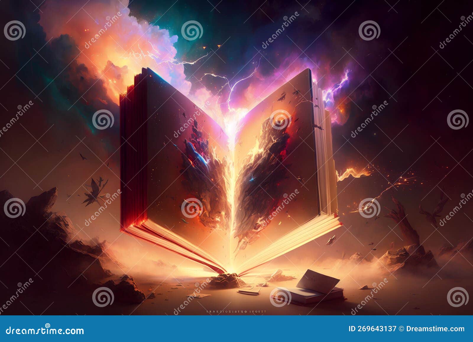Magical Book Spark and Flare Stock Illustration - Illustration of ...