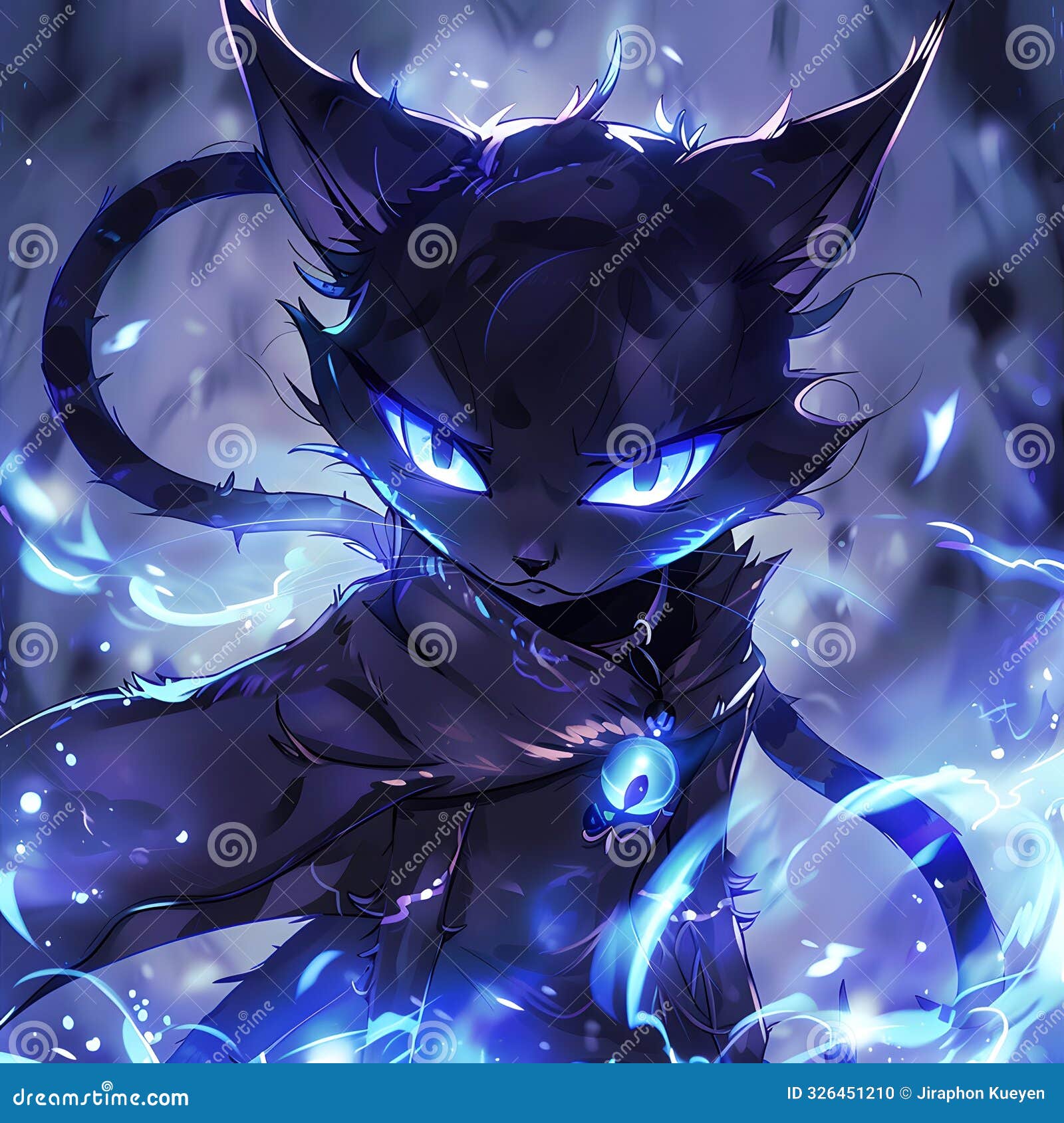 Magical Cat Guardian the Cat Possesses Magical Powers that Help Protect ...