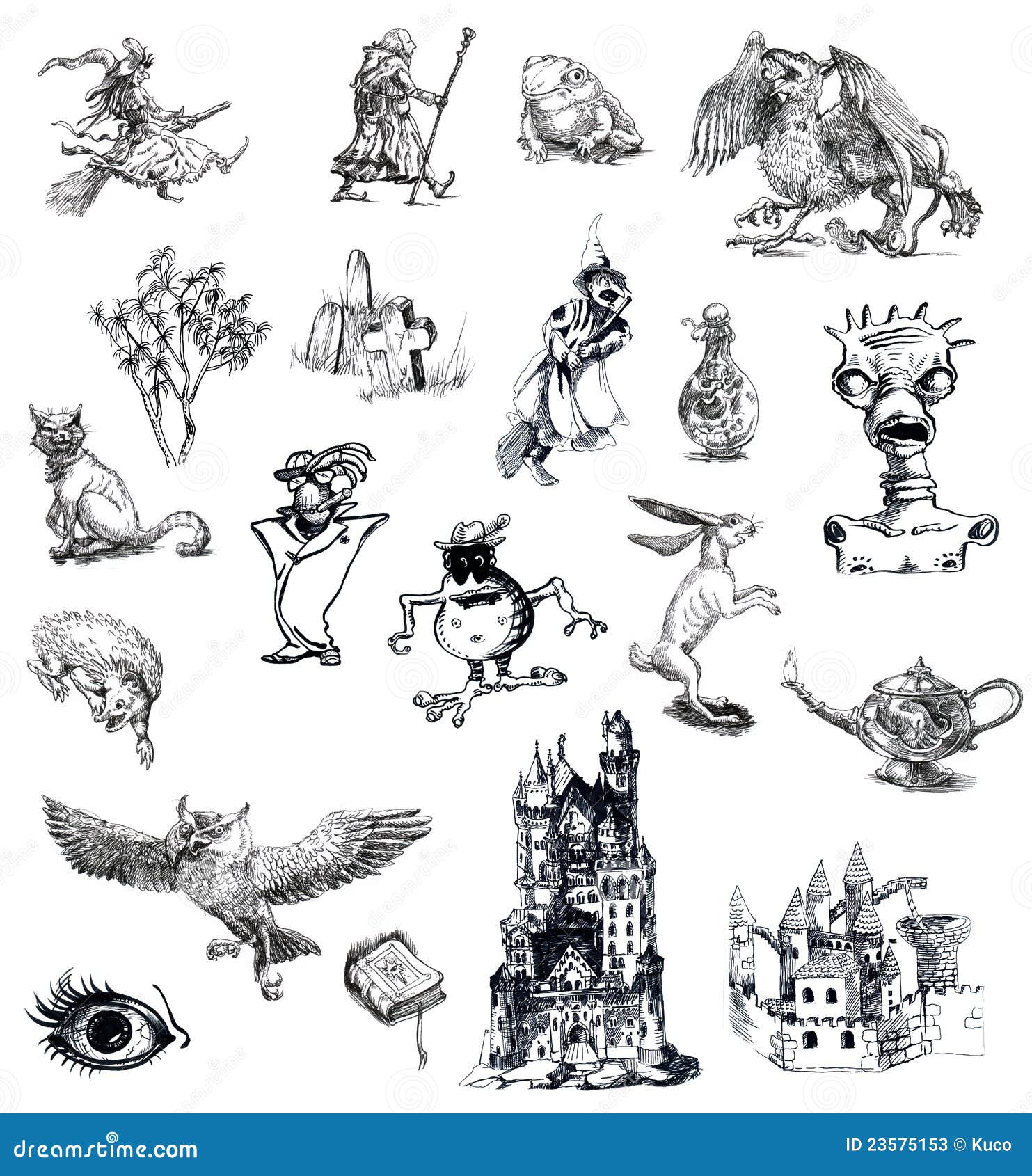 Magical characters stock vector. Illustration of monsters - 23575153