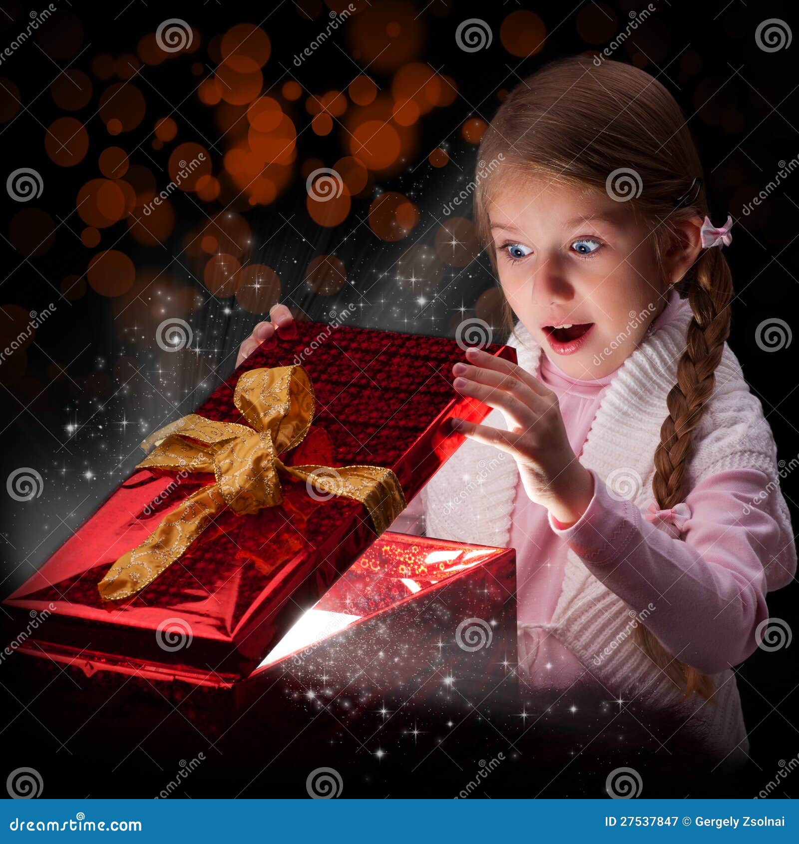 Magical Christmas gift stock image. Image of mood, beautiful - 27537847