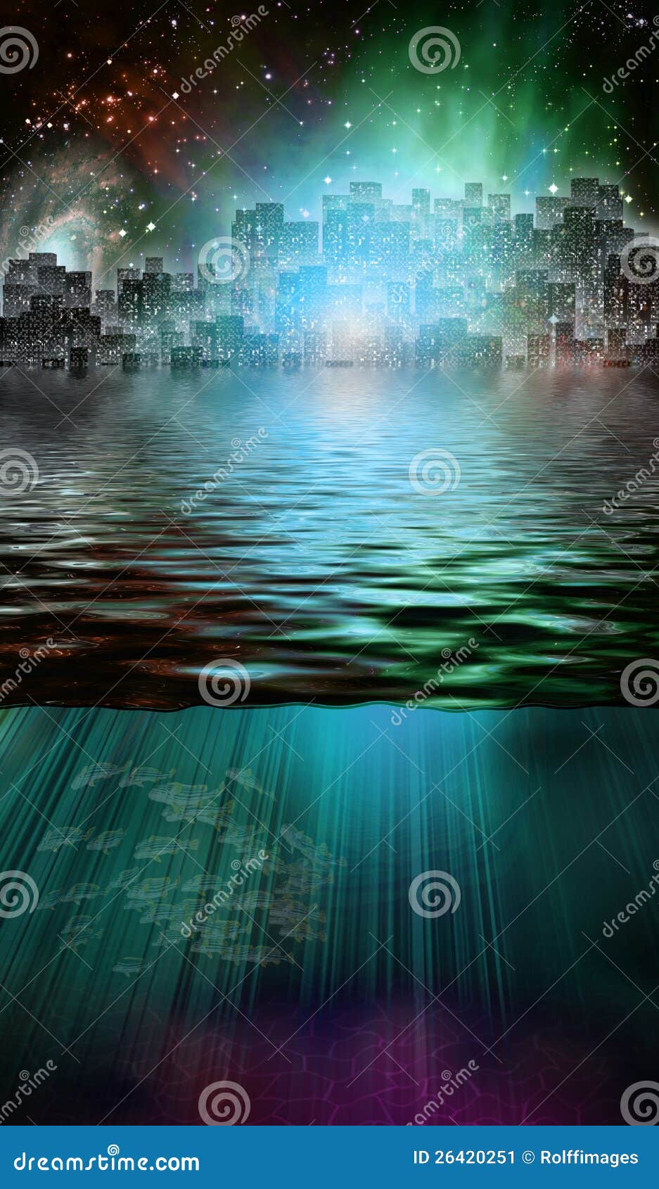Magical City stock illustration. Illustration of event - 26420251