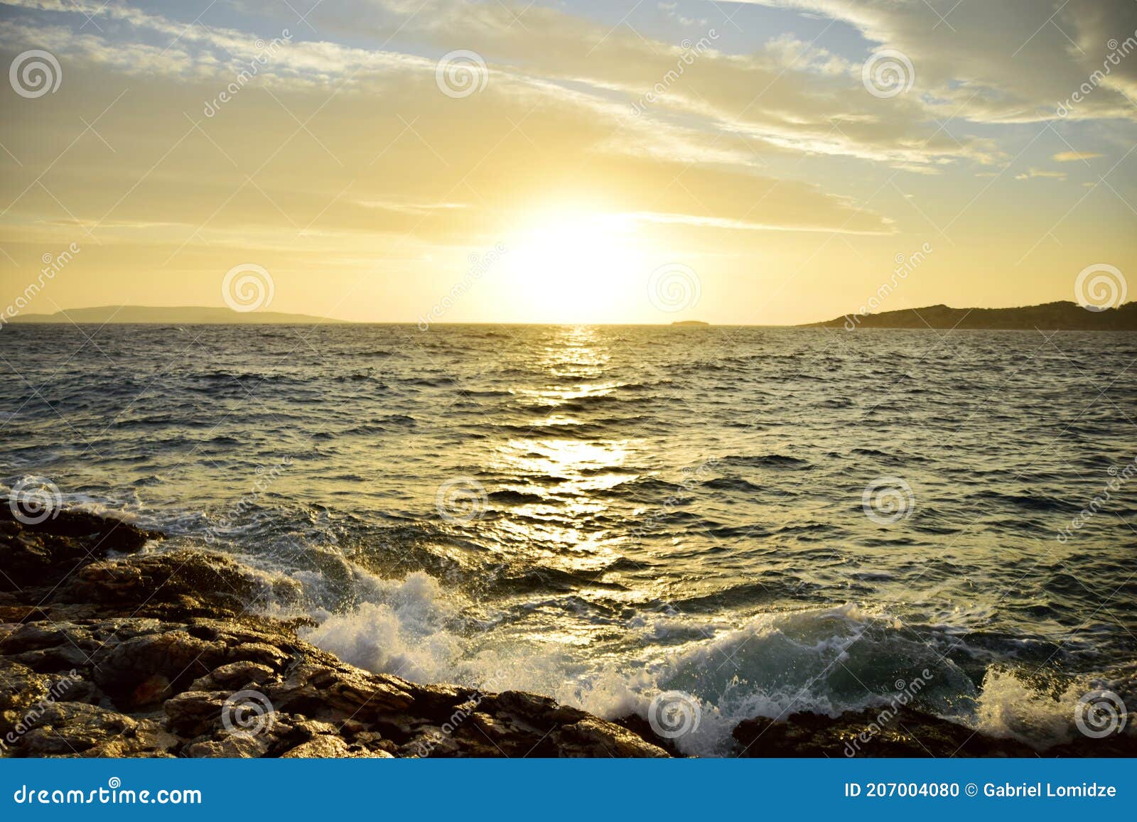 The Magical Colors of the Sunset Stock Photo - Image of sunlight, ocean ...