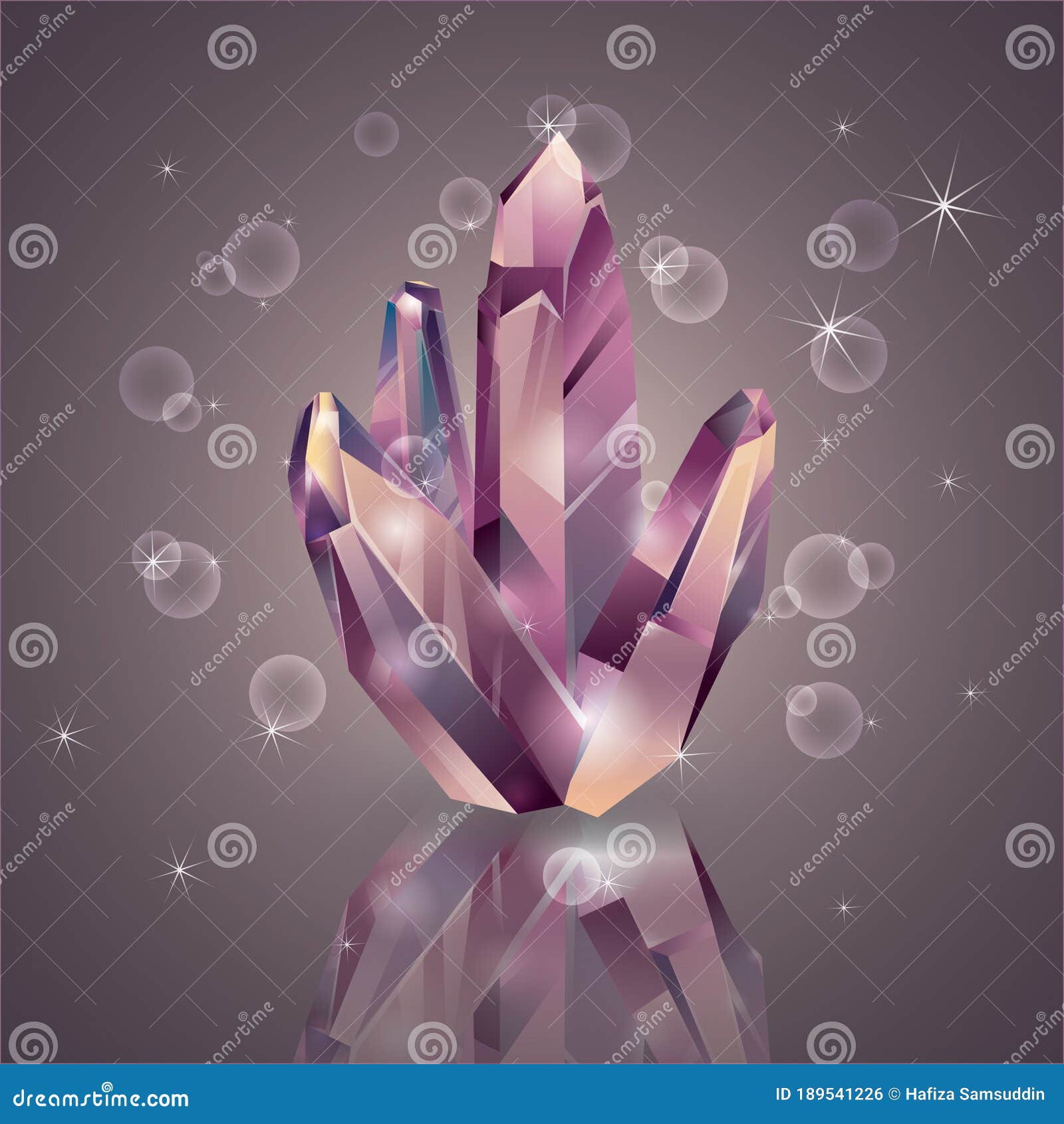 Magical Crystal. Vector Illustration Decorative Design Stock Vector ...