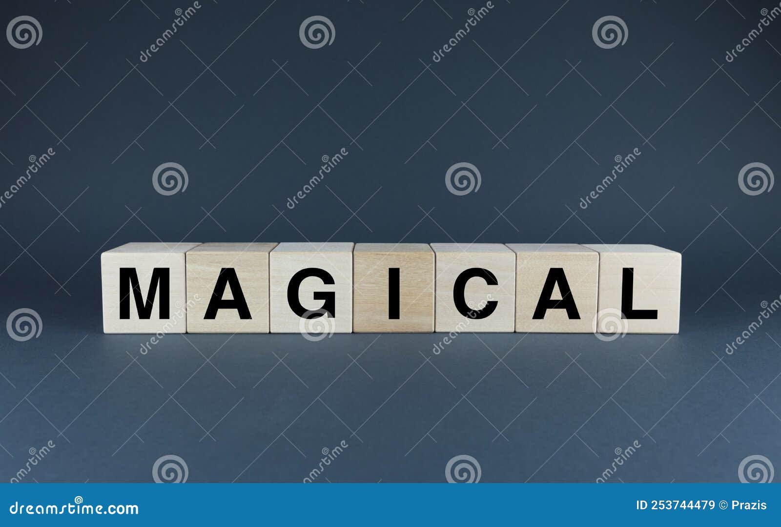 Magical. Cubes Form the Word Magical Stock Image - Image of trick, play ...