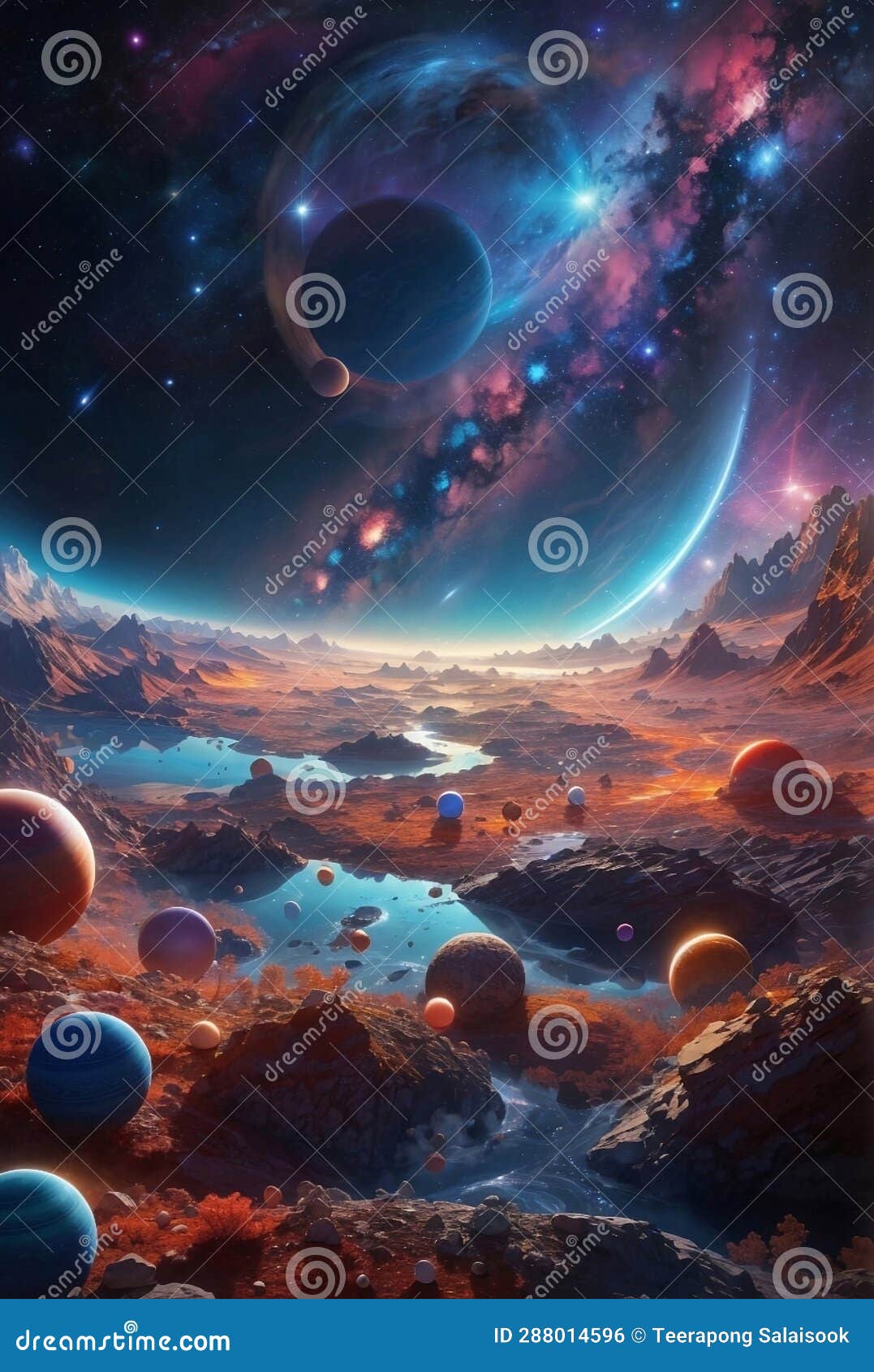 The Magical Dreamy Stars and Universe Stock Illustration - Illustration ...