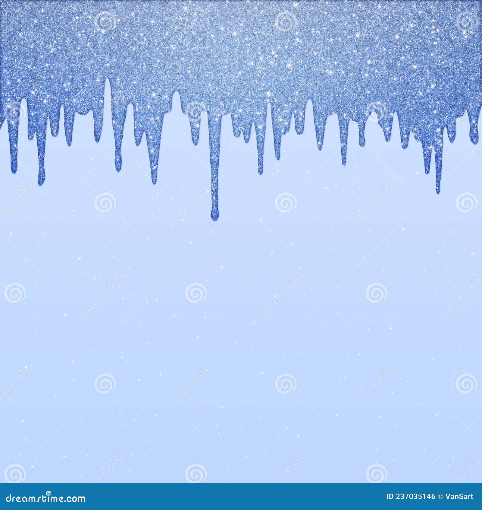 Dripping Glitter Paint on Light Gradient Glitter Background Stock ...