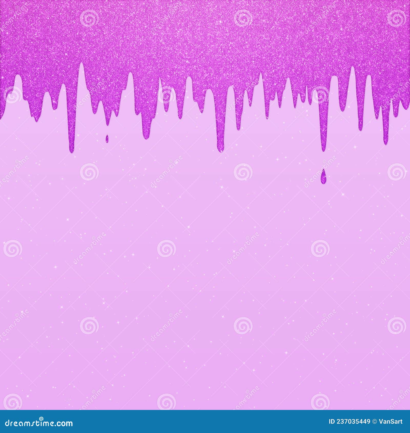 Pink Dripping Glitter Paint on Light Gradient Glitter Background Stock ...