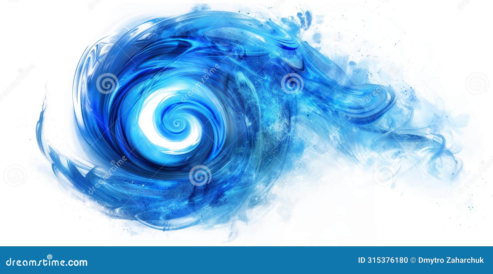 Magical Effects Inspired by Blue Light Vortex Effects. Stock Photo ...