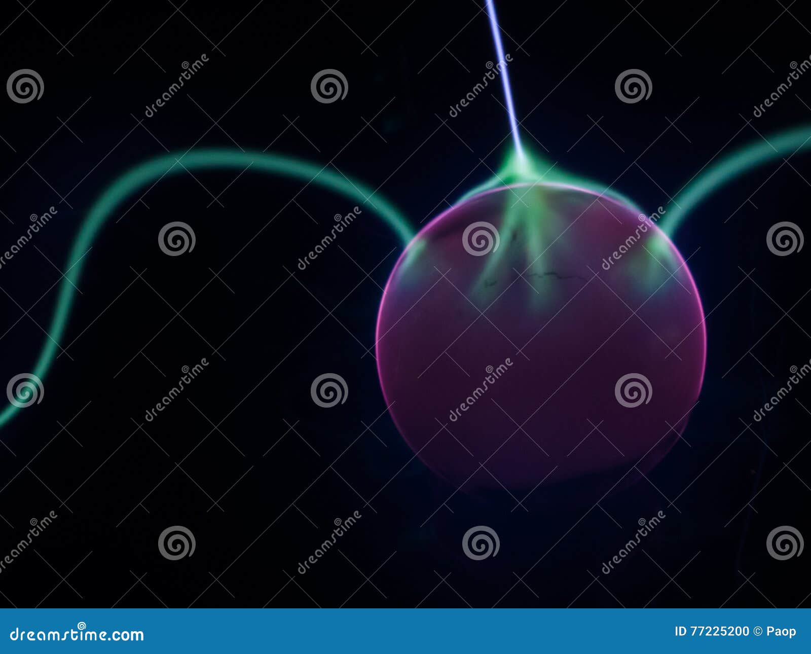 Magical electric ball stock photo. Image of electron - 77225200