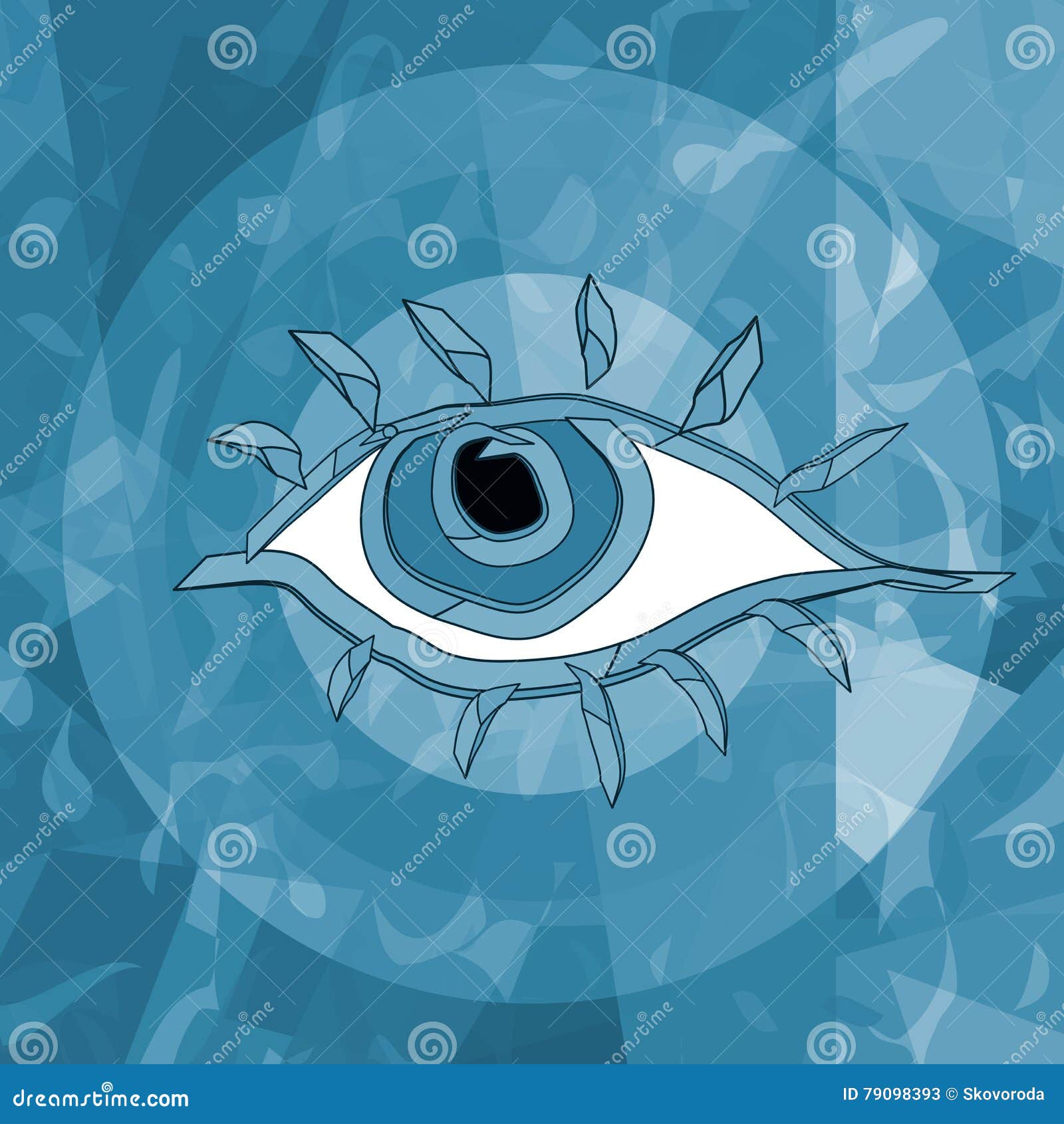 Magical eye stock illustration. Illustration of consciousness - 79098393