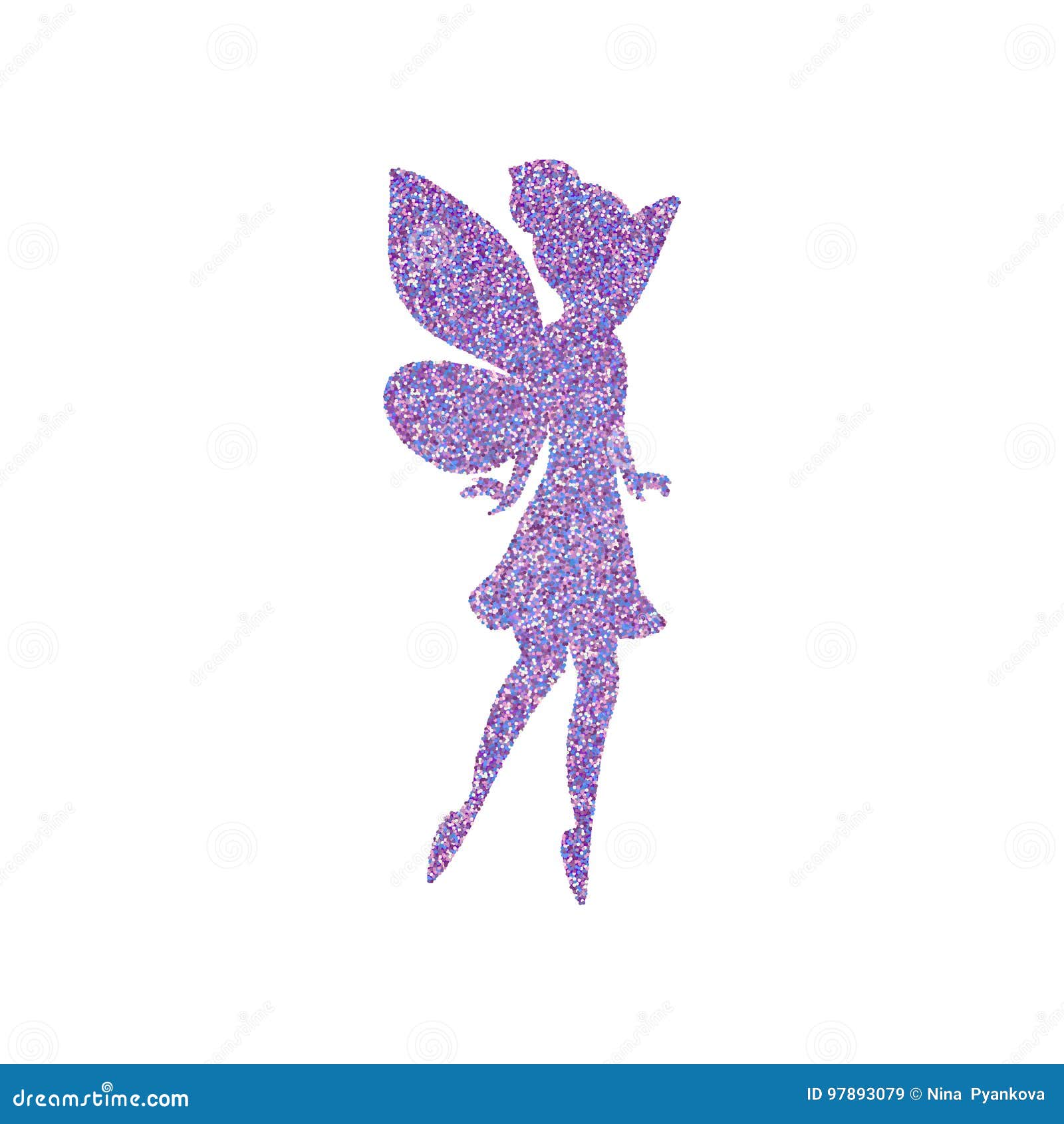 Magical Fairy with Dust Glitters Stock Vector - Illustration of glow ...