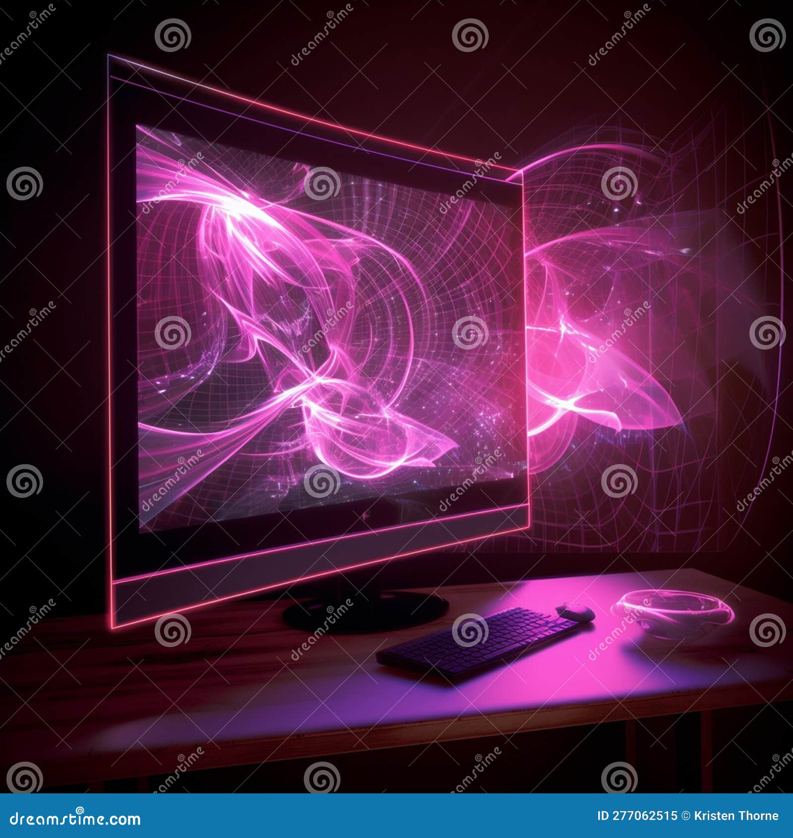 Magical Fluid Pink Screensaver Stock Illustration - Illustration of ...